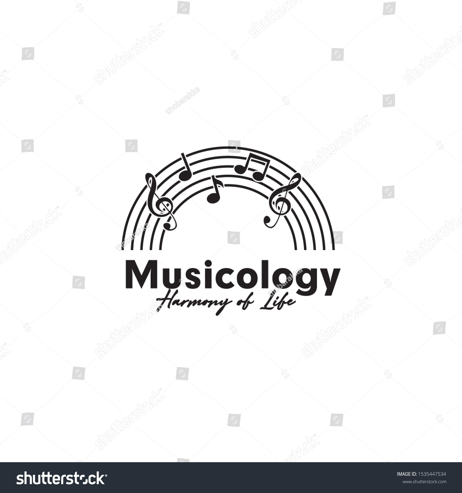Music Note Logo Design Vector Illustration Stock Vector (Royalty Free ...