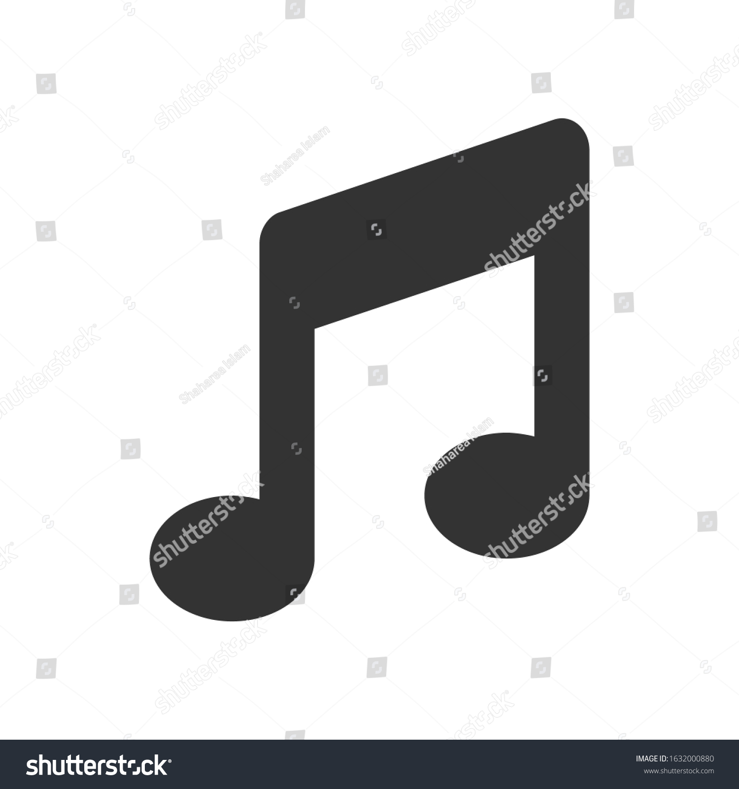 Music Note Player Icon Vector Graphics Stock Vector (Royalty Free ...