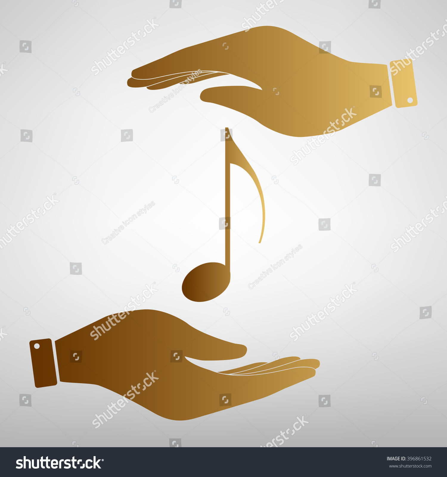 Music Note Sign Stock Vector (Royalty Free) 396861532 | Shutterstock