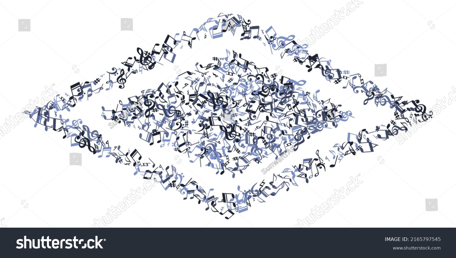 Music Note Symbols Vector Backdrop Symphony Stock Vector (Royalty Free ...