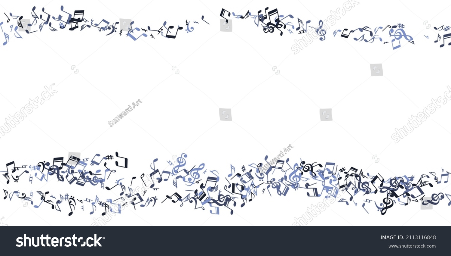 Music Note Symbols Vector Background Symphony Stock Vector (Royalty ...