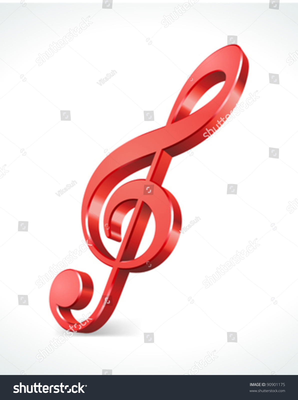 Music Note Vector Illustration Eps 10 Stock Vector (Royalty Free) 90901175