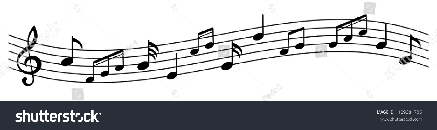 Music Notes Background Musical Notes Vector Stock Vector (Royalty Free ...