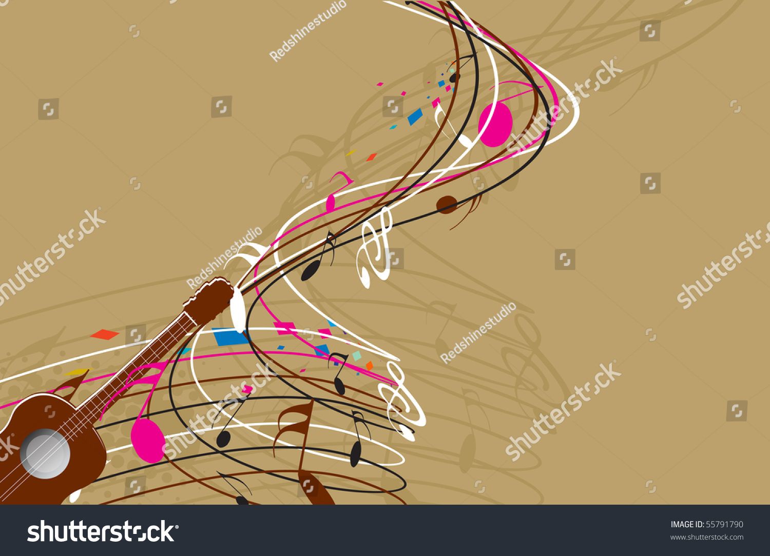 Music Notes Design Use Vector Illustration Stock Vector (Royalty Free ...