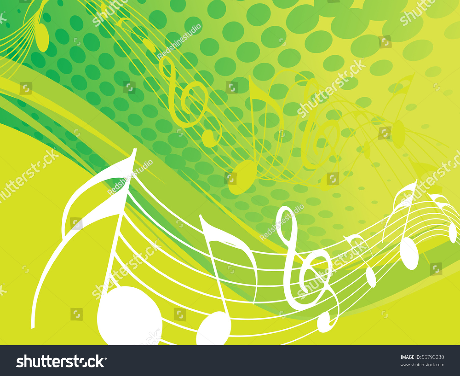 Music Notes Design Use Vector Illustration Stock Vector (Royalty Free ...