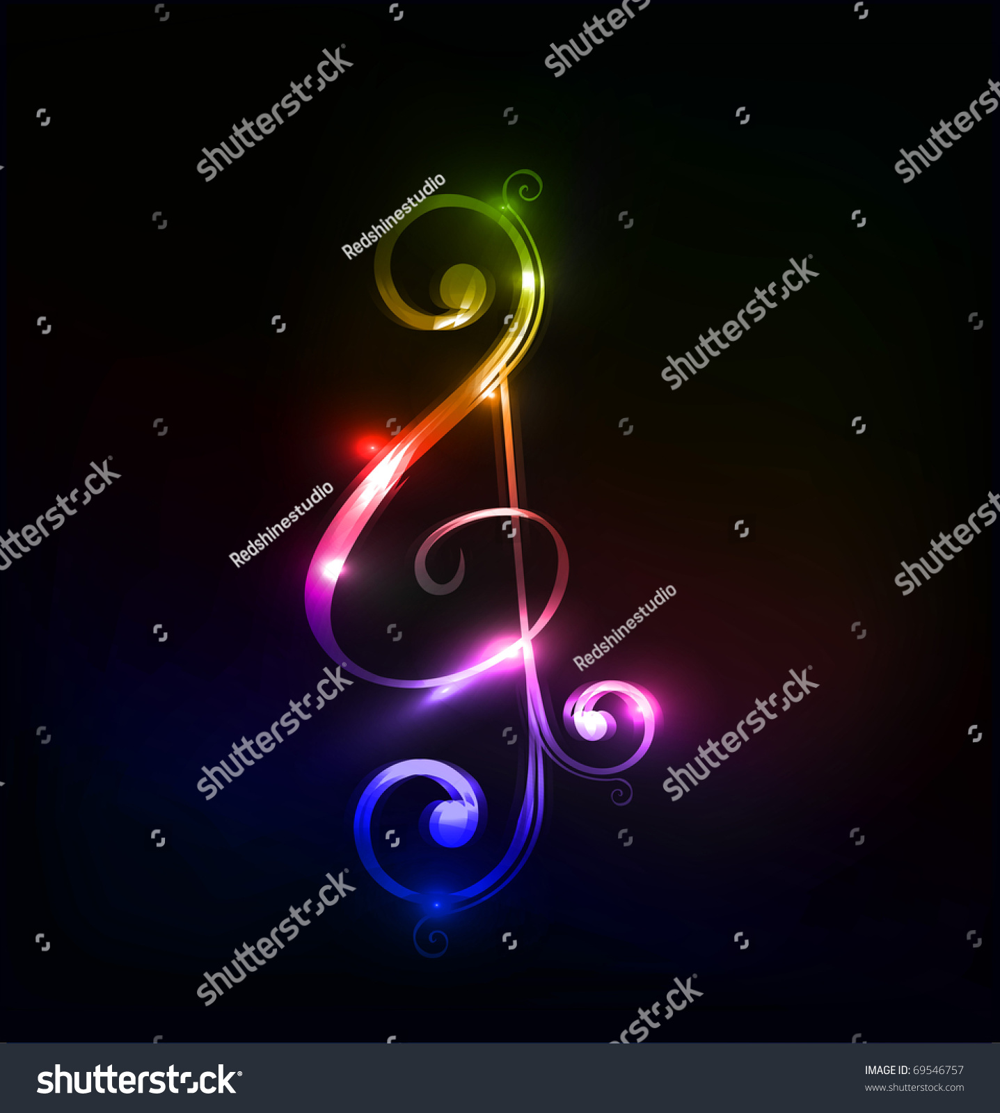 Music Notes Design Use Vector Illustration Stock Vector (Royalty Free ...