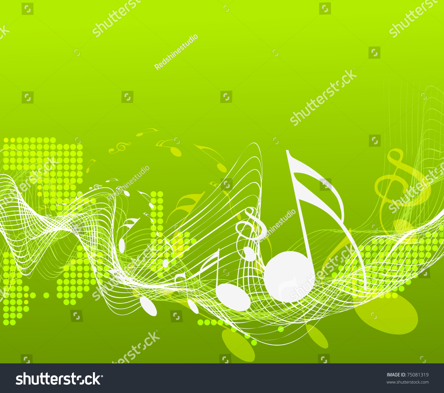 Music Notes Design Use Vector Illustration Stock Vector (Royalty Free ...