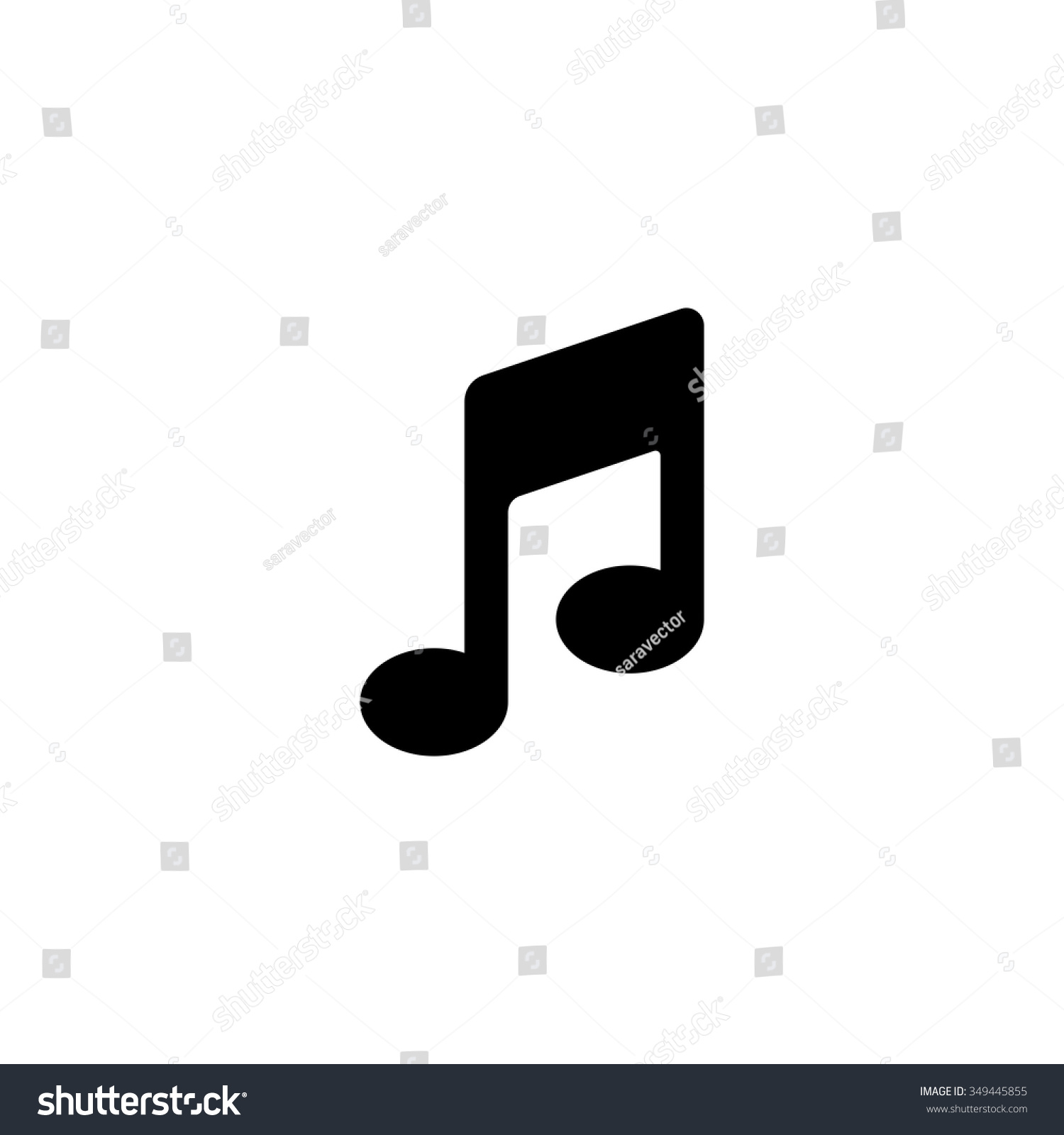 Music Notes Sign Stock Vector (Royalty Free) 349445855