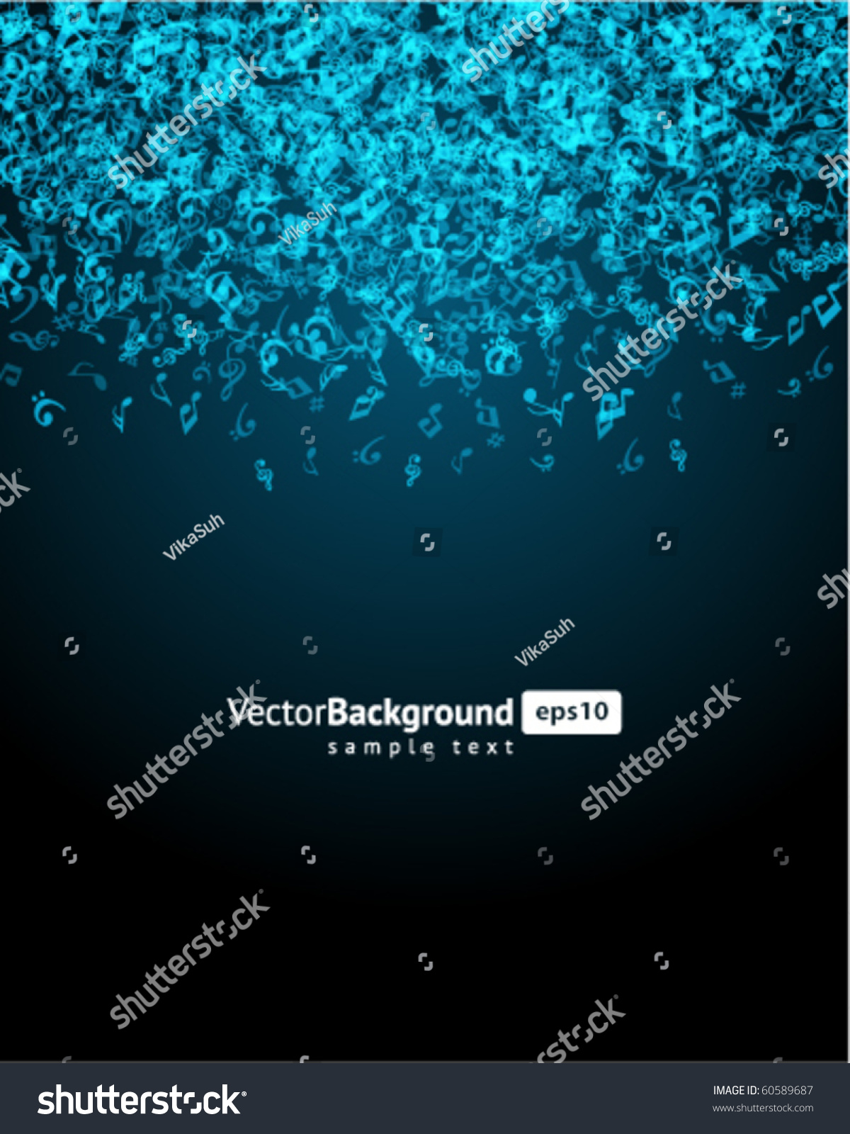 Music Notes Vector Background: เวกเตอร์สต็อก (ปลอดค่าลิขสิทธิ์ ...