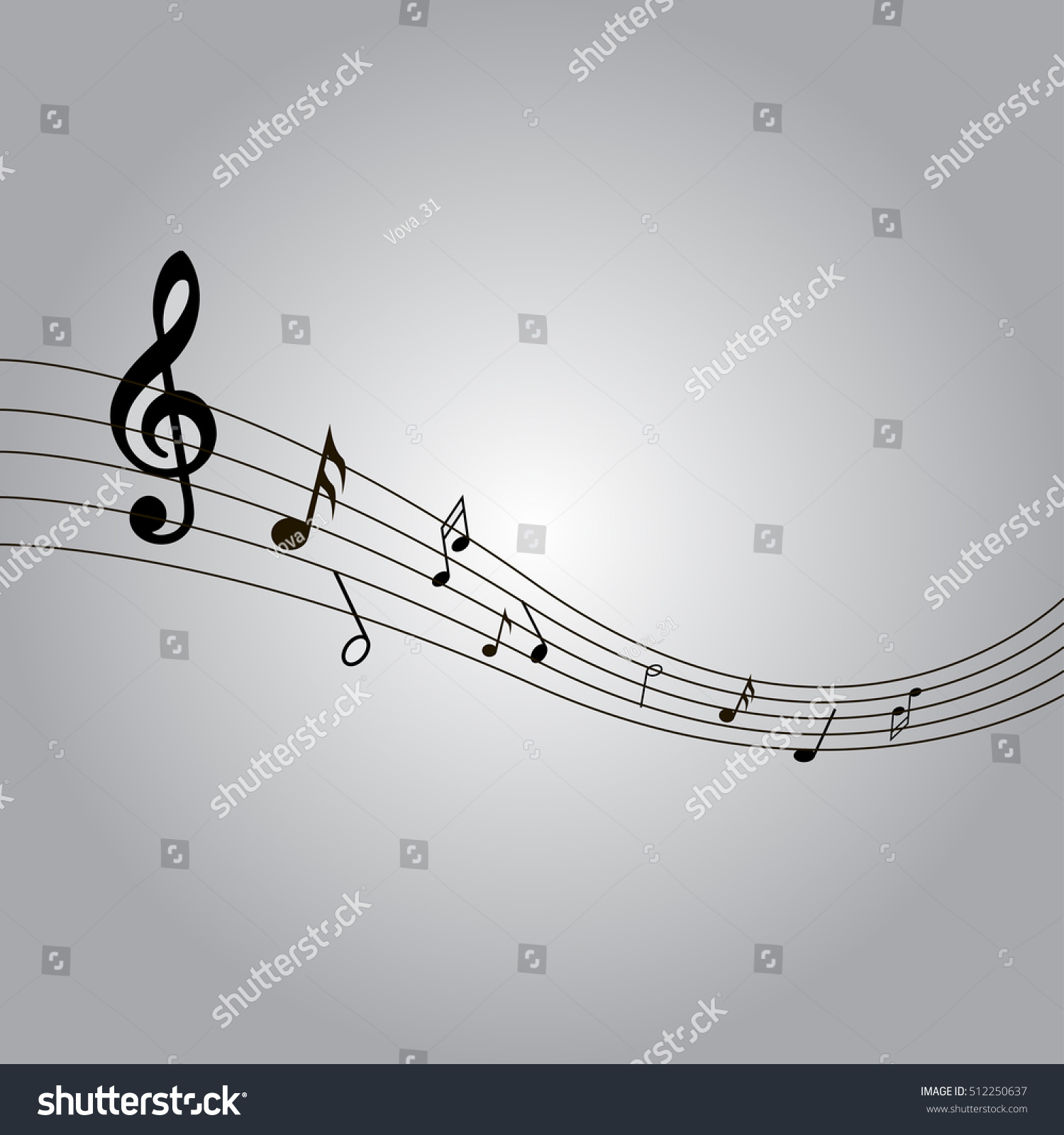 Music Notes Vector Illustration Stock Vector (Royalty Free) 512250637