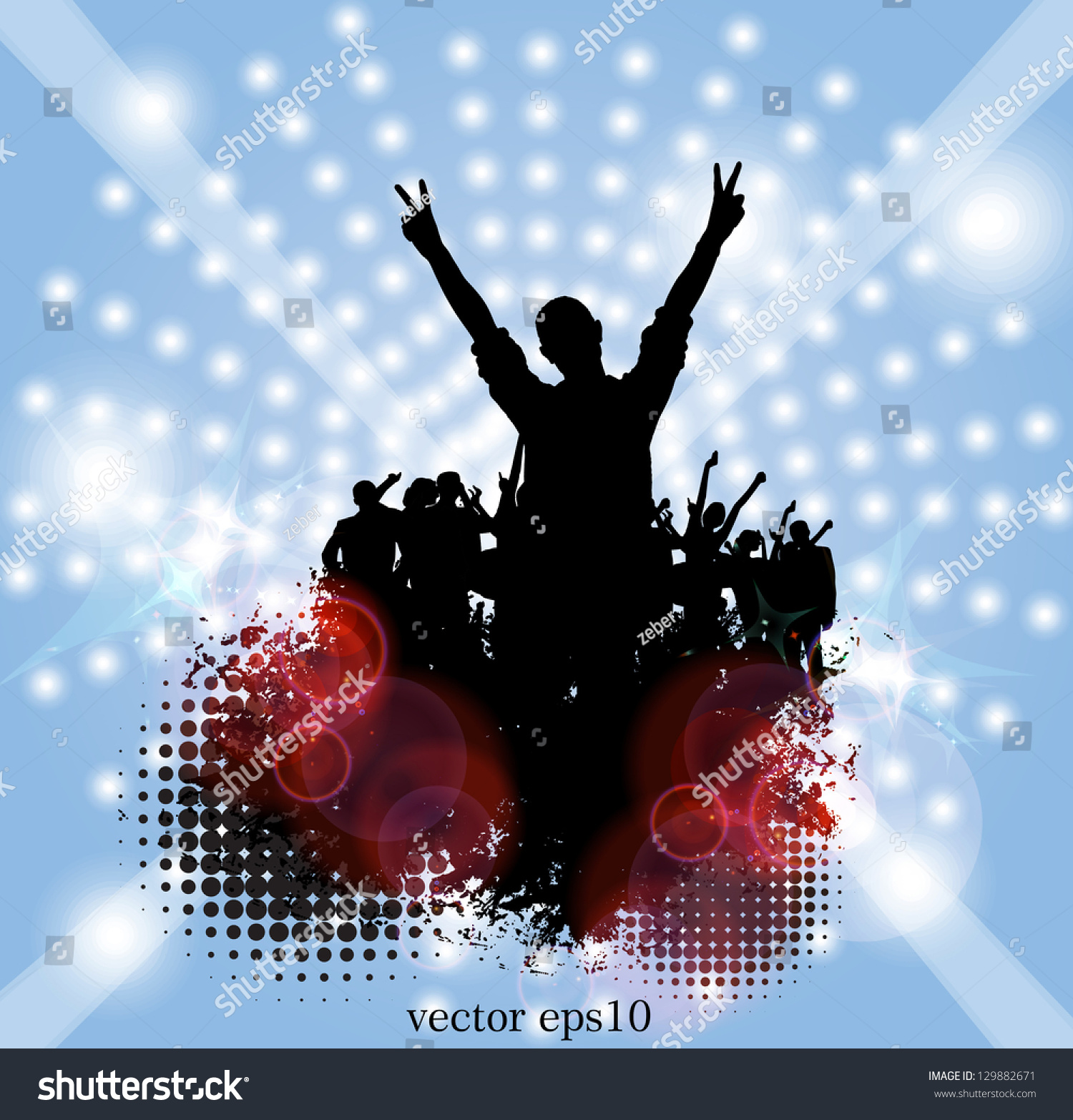 Music Party Vector Stock Vector (Royalty Free) 129882671 | Shutterstock