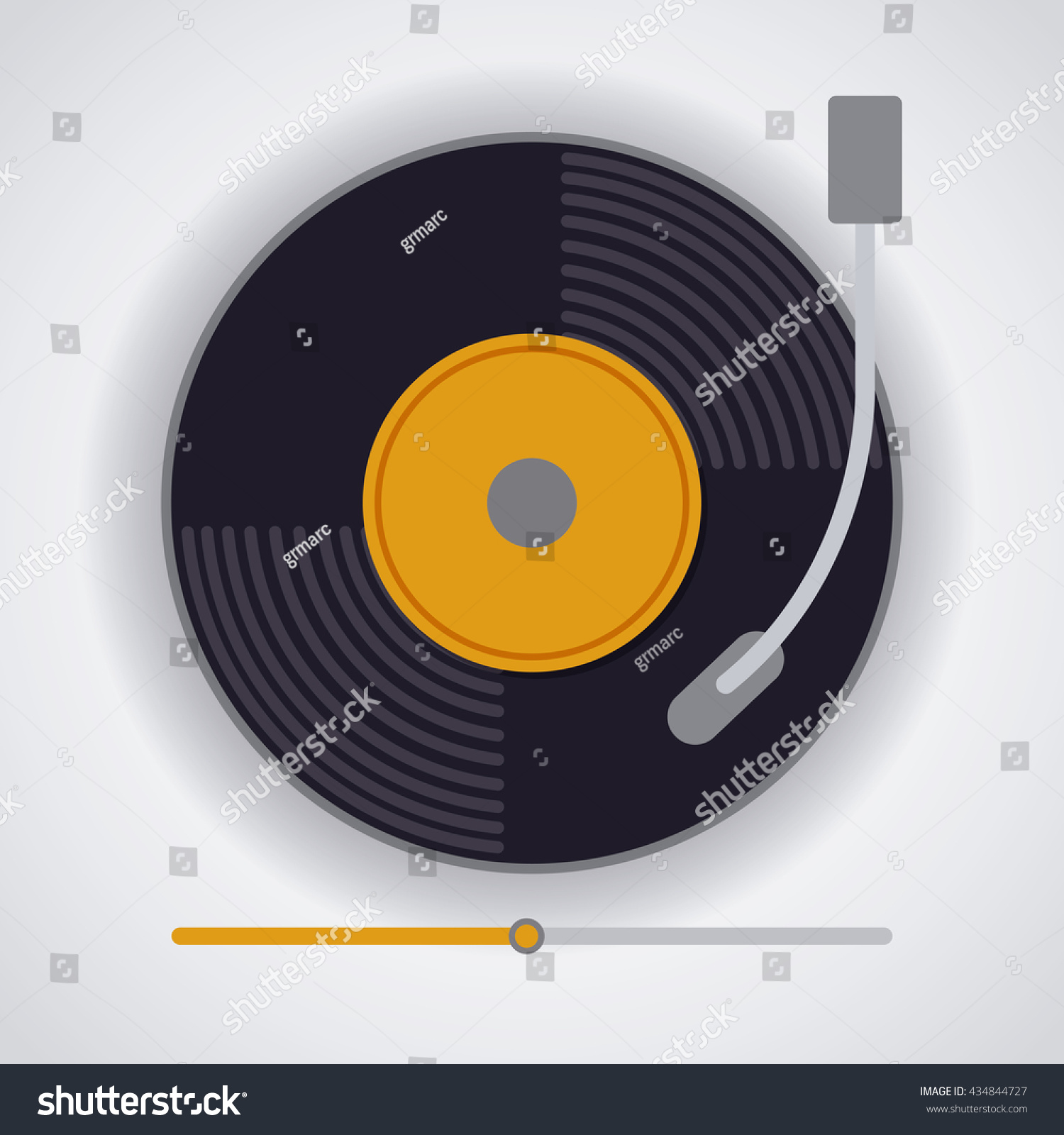 Music Player Design Stock Vector (Royalty Free) 434844727 | Shutterstock