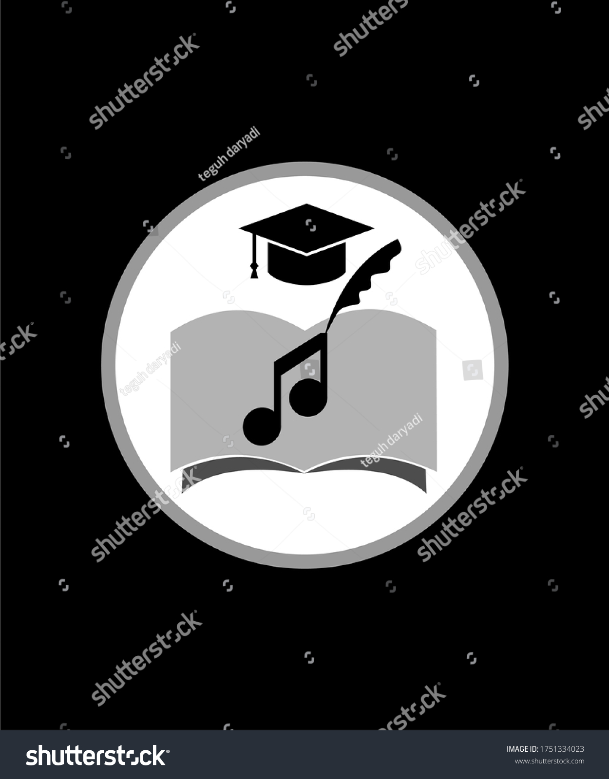 Music School Icon Vector Logo Stock Vector (Royalty Free) 1751334023 ...
