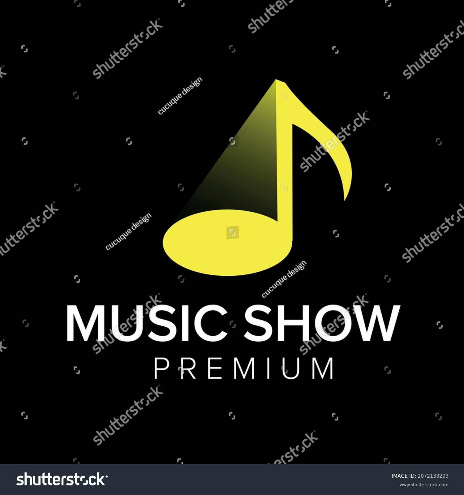 Music Show Logo Icon Vector Template Stock Vector (Royalty Free ...