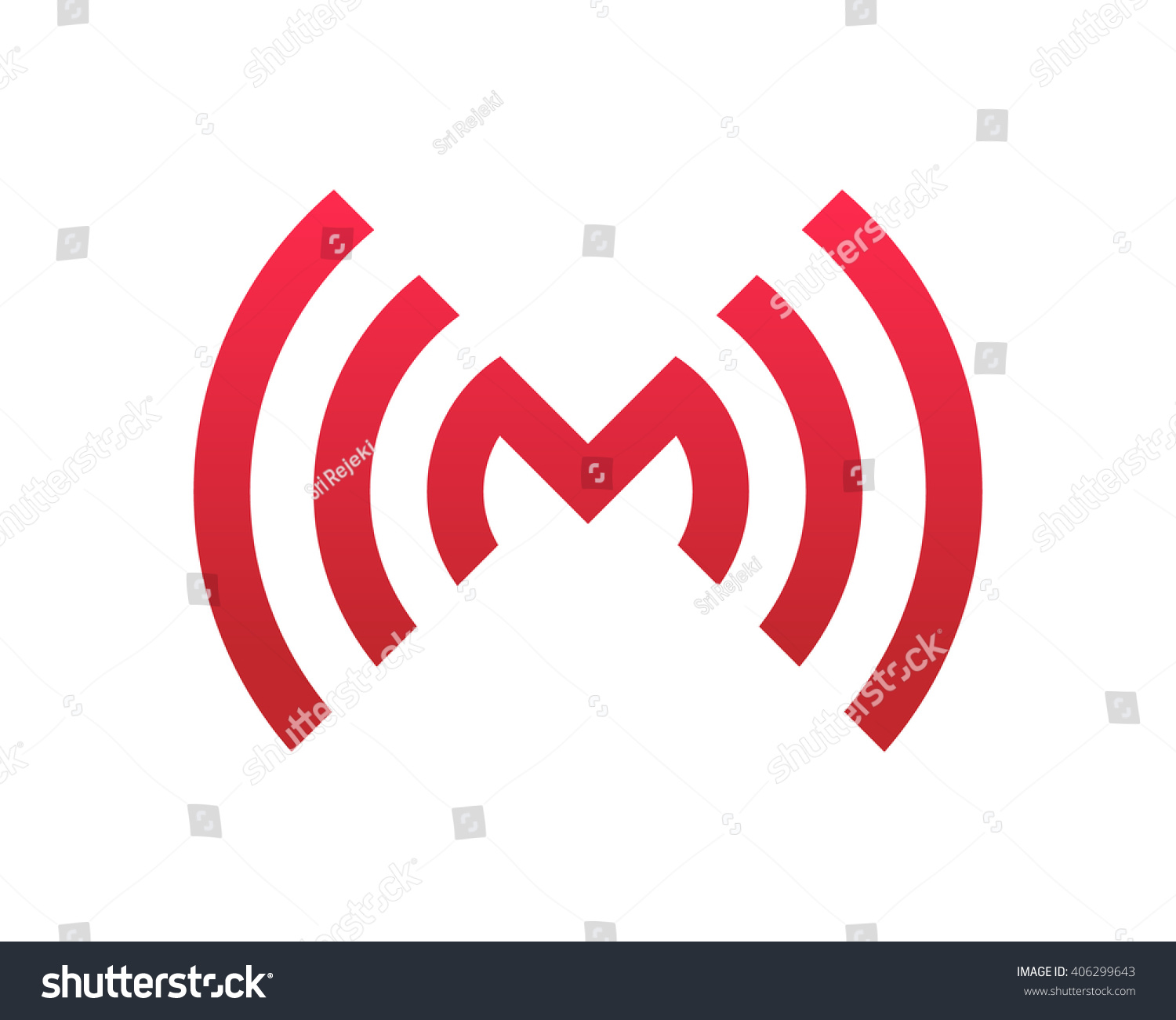 Music Wave Symbol Stock Vector (Royalty Free) 406299643