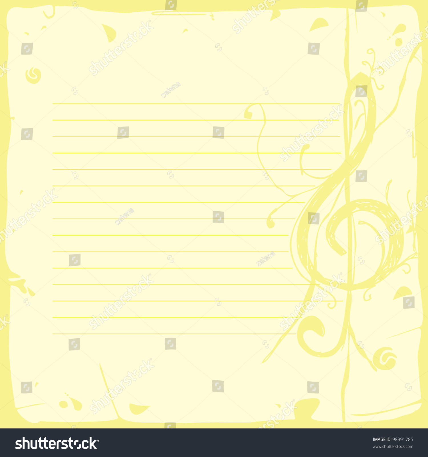 Musical Background Paper Stock Vector (Royalty Free) 98991785 ...