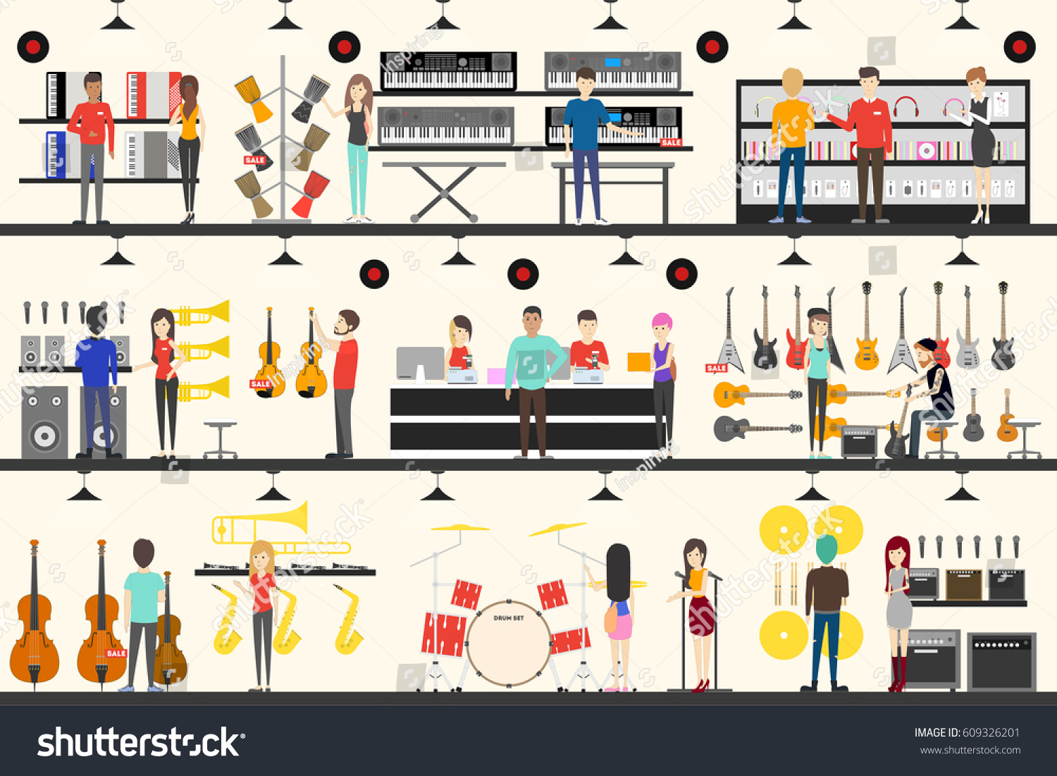 19,561 Music store Stock Vectors, Images & Vector Art | Shutterstock
