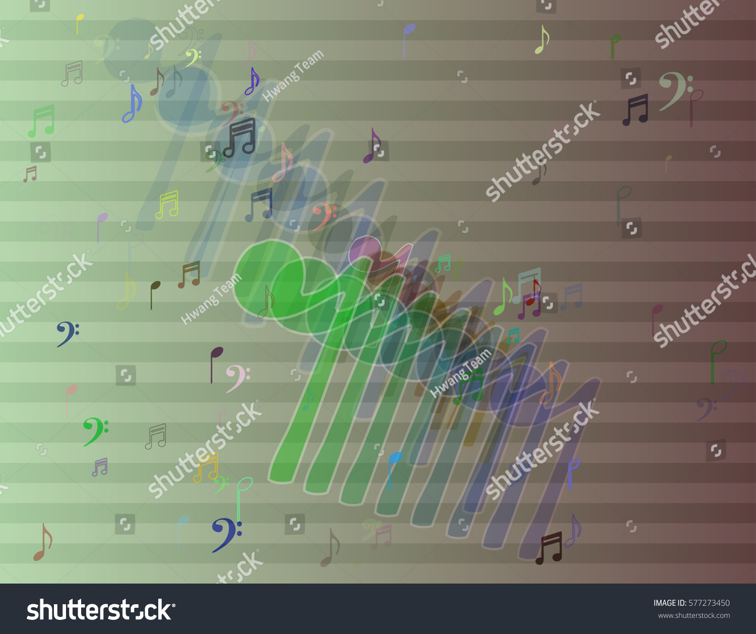 Musical Note Art Background Stock Vector (Royalty Free) 577273450