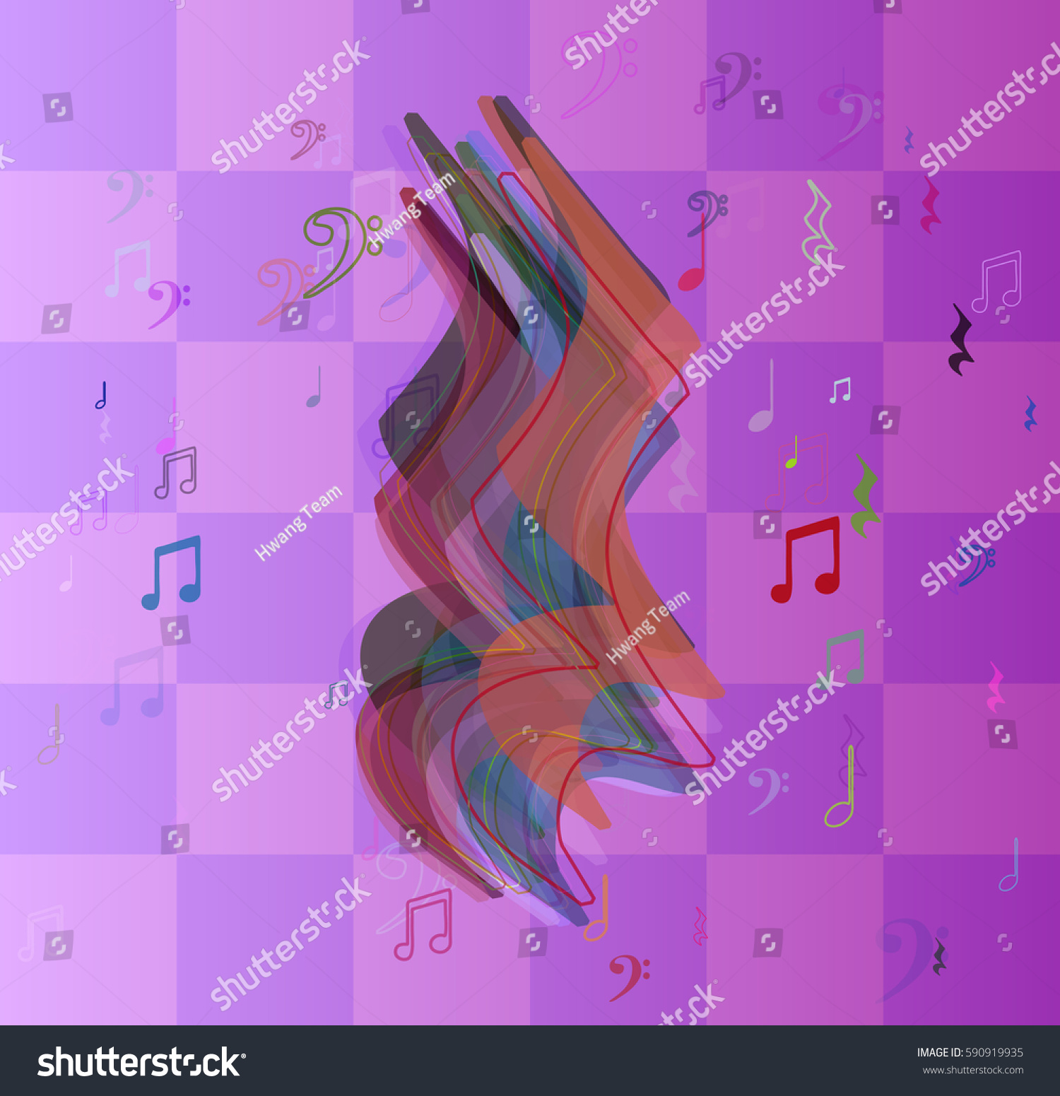 Musical Note Design Idea Stock Vector (Royalty Free) 590919935 ...