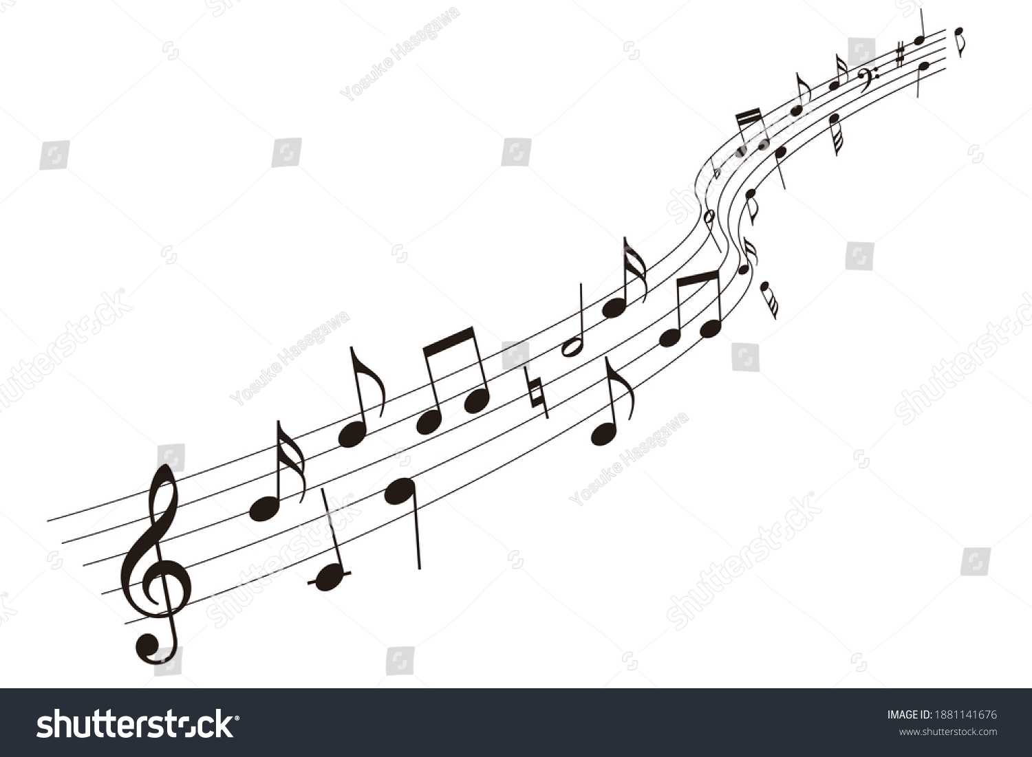 Musical Note Harmony Vector Illustration Stock Vector (Royalty Free ...