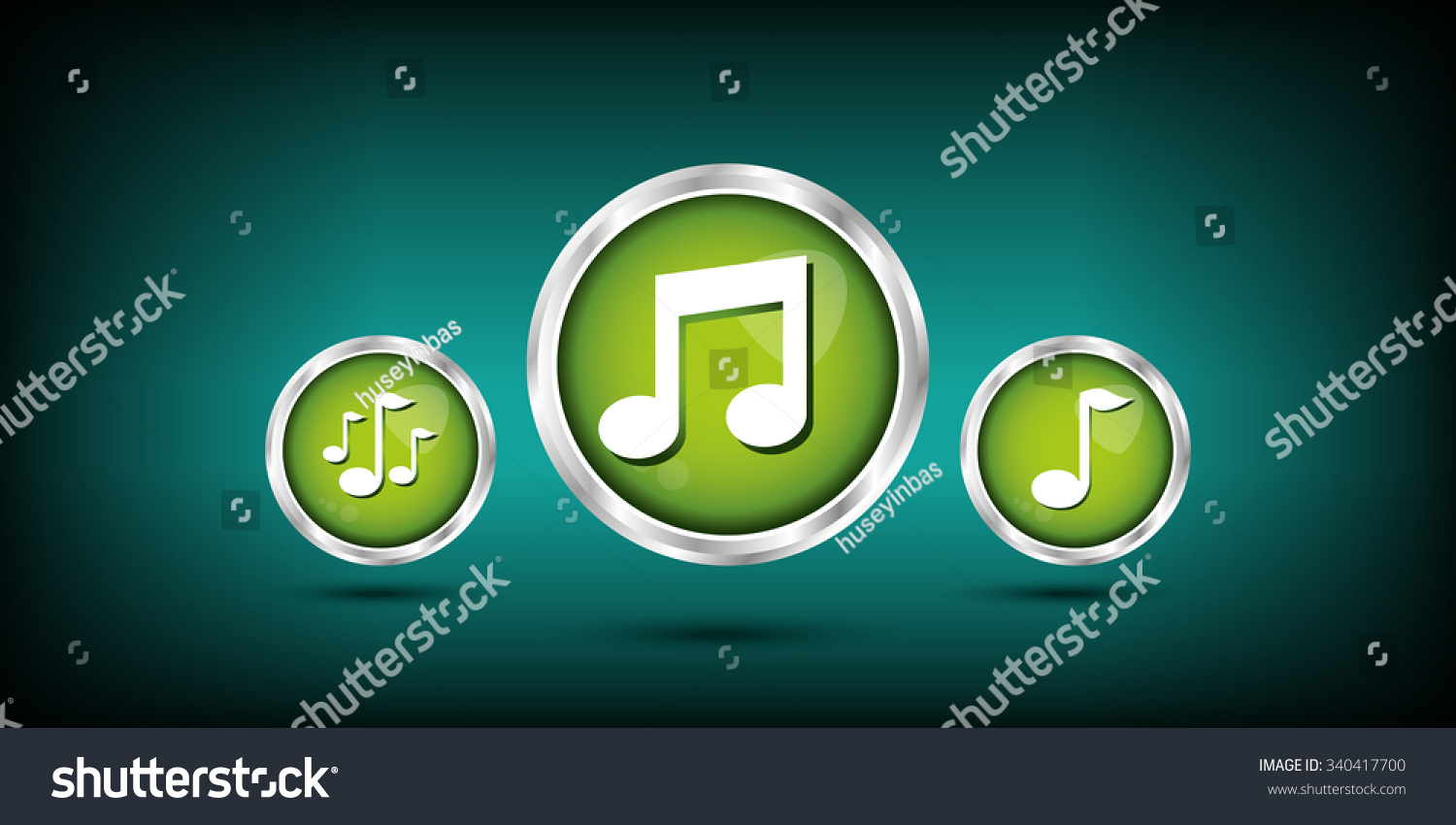 Musical Note Icons Stock Vector (Royalty Free) 340417700 | Shutterstock