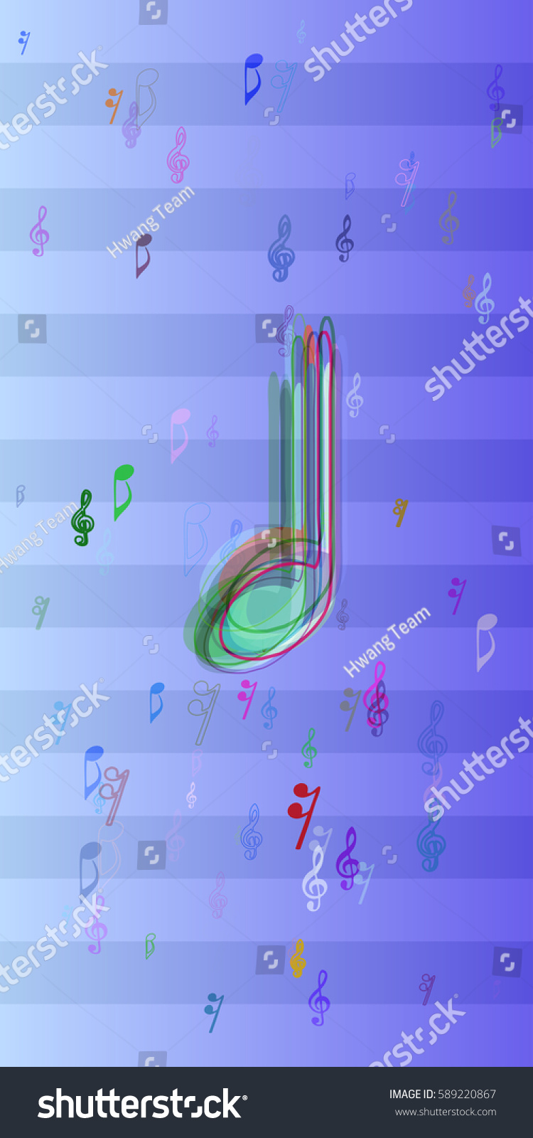 Musical Note Idea Design Stock Vector (Royalty Free) 589220867 ...