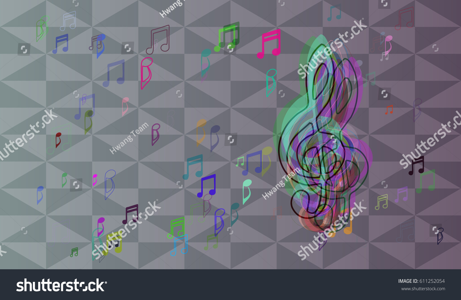 Musical Note Template Icon Stock Vector (Royalty Free) 611252054 ...
