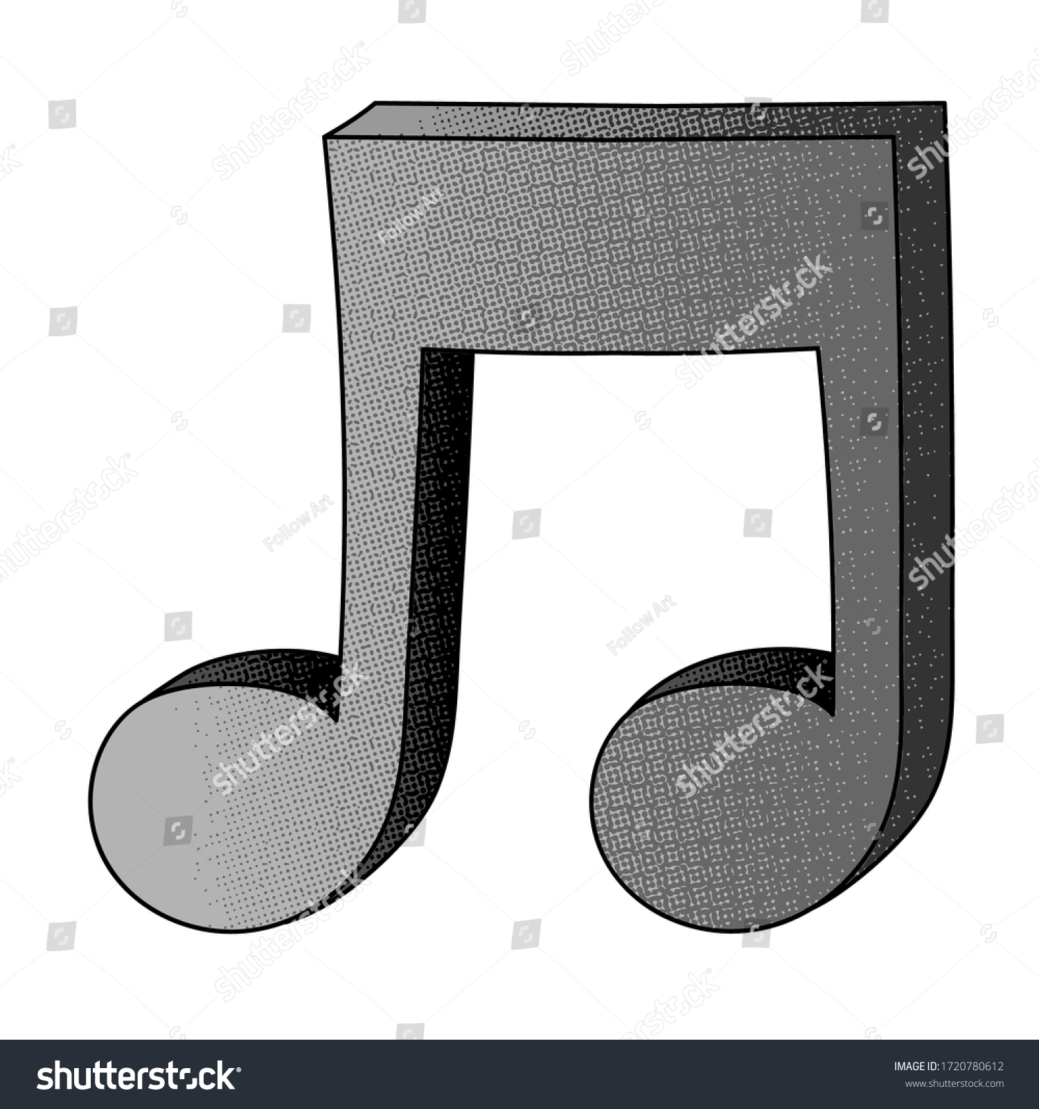 Musical Note Vector Design Digital Hand Stock Vector (Royalty Free ...