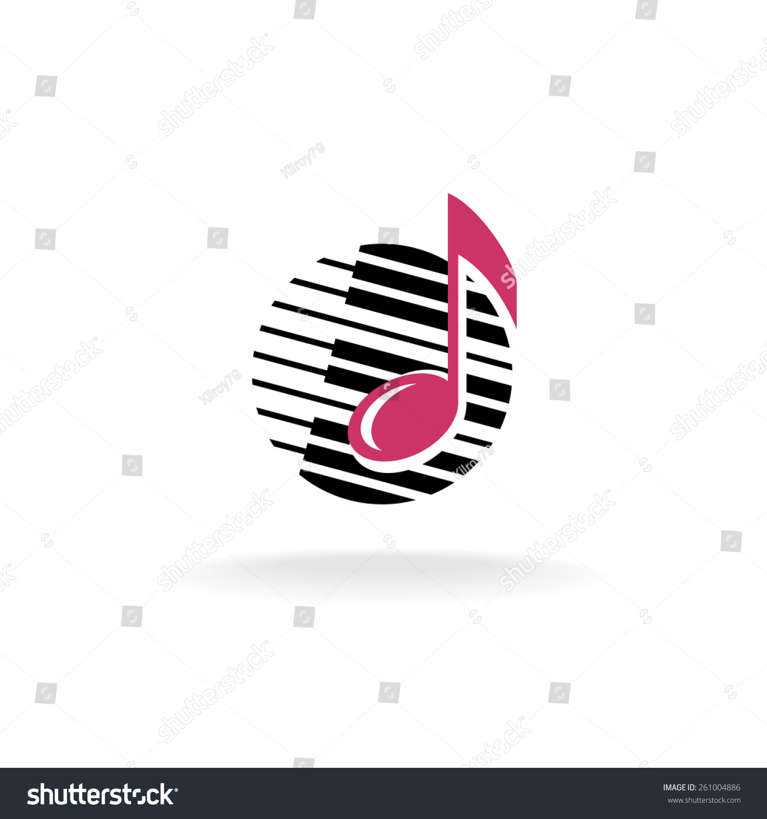 Musical Note Piano Keys Logo Music Stock Vector (Royalty Free) 261004886 Musical Note Piano Keys Logo Music Stock Vector (Royalty Free) 261004886