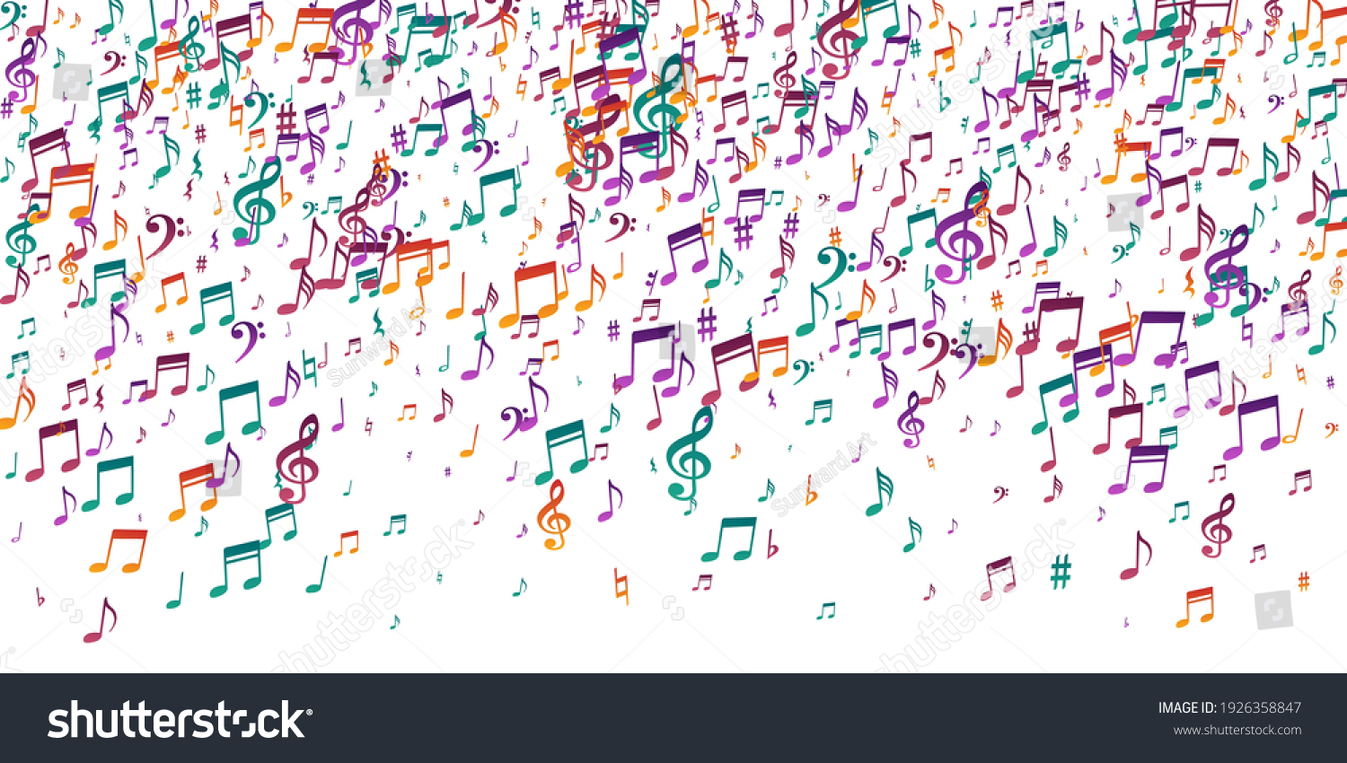 Musical Notes Cartoon Vector Pattern Symphony Stock Vector (Royalty ...