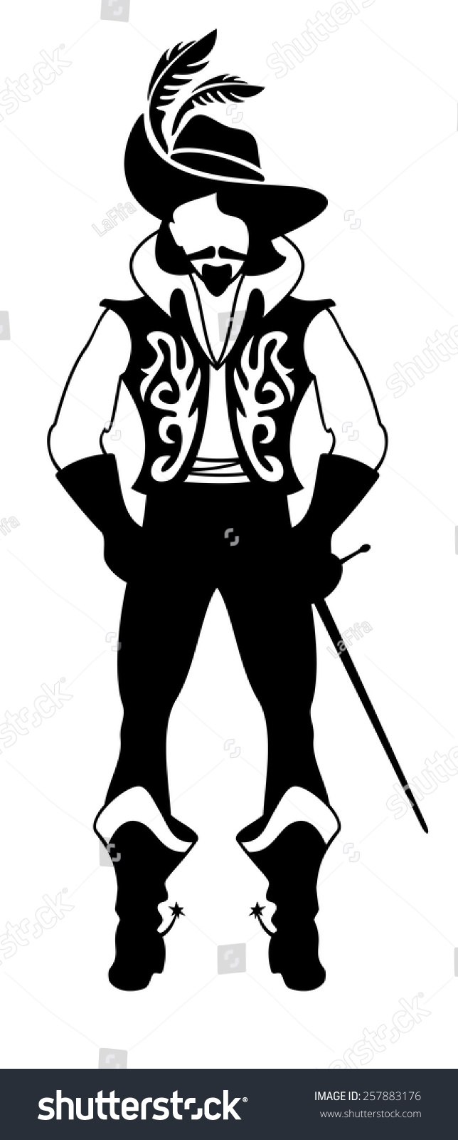 Musketeer Stock Vector (Royalty Free) 257883176 | Shutterstock