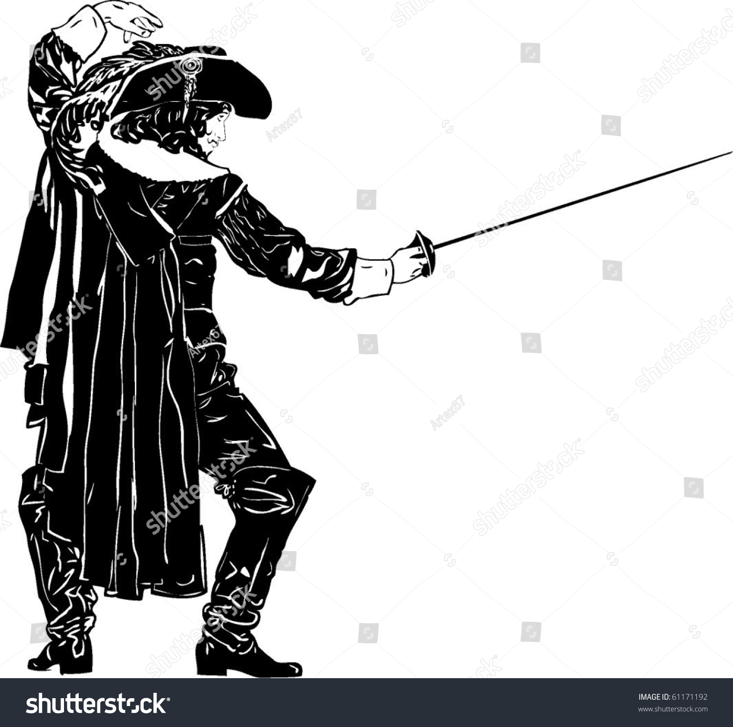 Musketeer Stock Vector (Royalty Free) 61171192