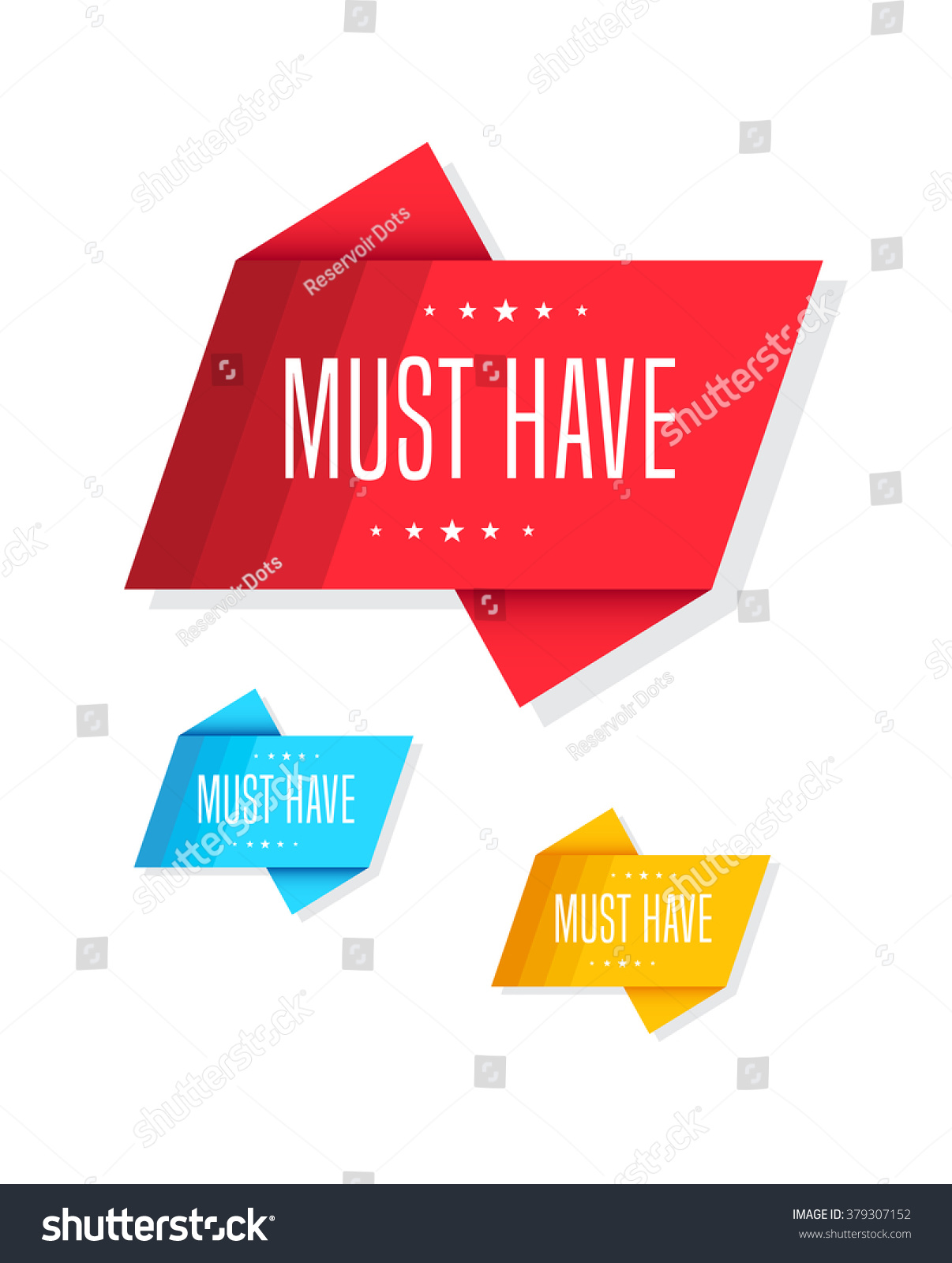 Must Have Tags Stock Vector (Royalty Free) 379307152 | Shutterstock