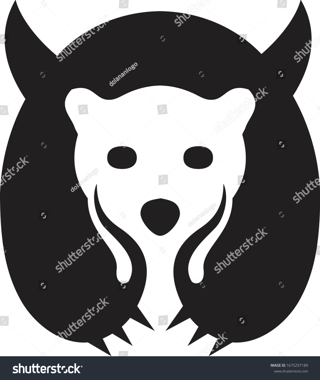 icono del logotipo del monstruo mutante: vector de stock (libre de ...