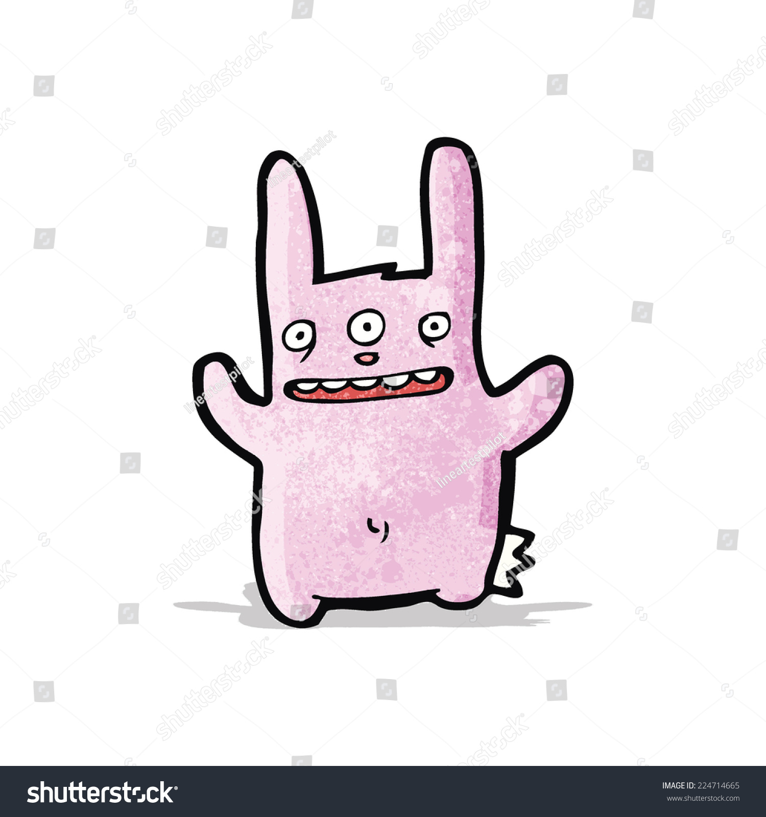 Mutant Rabbit Cartoon Stock Vector (Royalty Free) 224714665 | Shutterstock