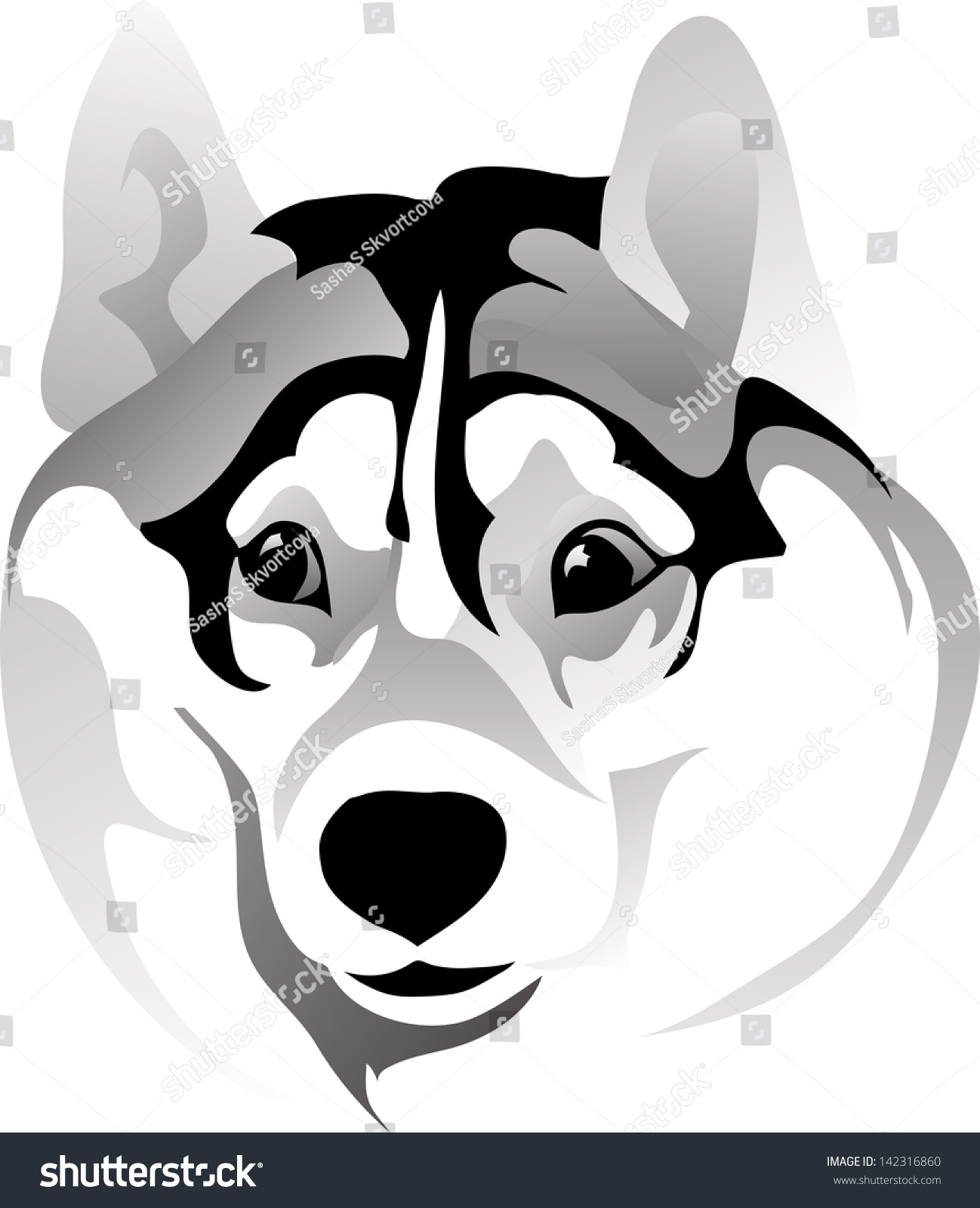 Muzzle Surprised Dog Vector Drawing: เวกเตอร์สต็อก (ปลอดค่าลิขสิทธิ์ ...