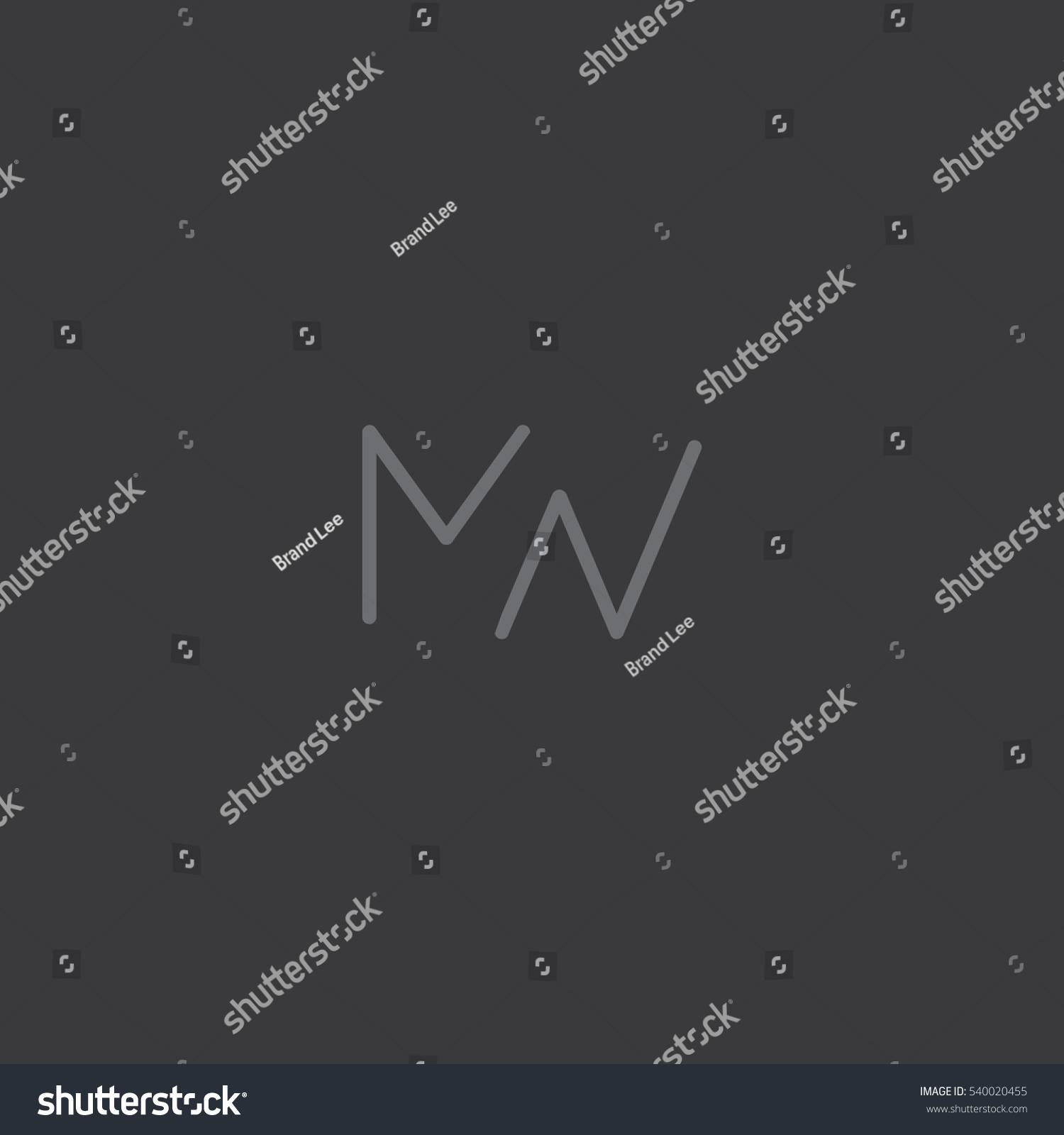 Mw Icon Logo Stock Vector (Royalty Free) 540020455