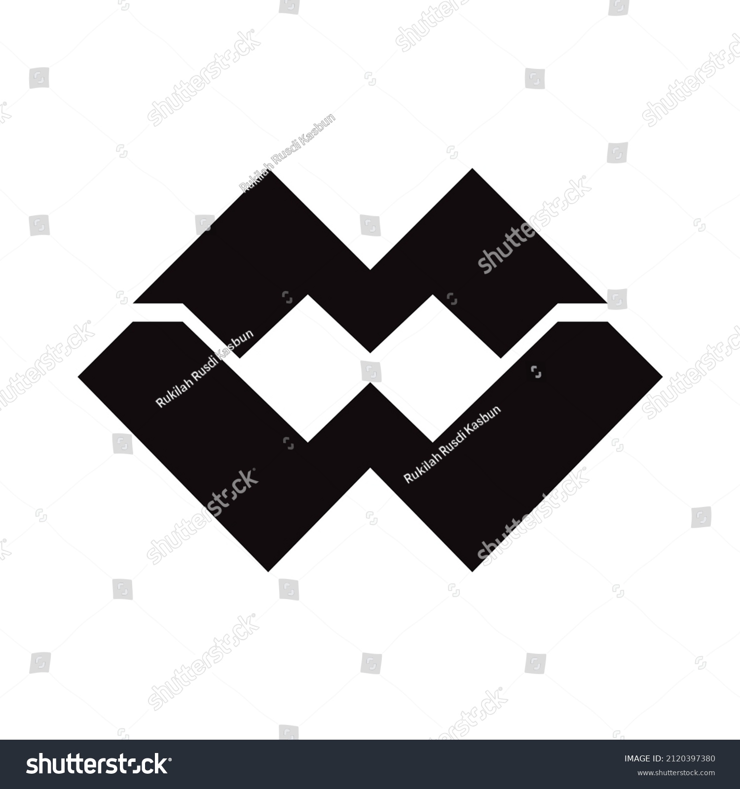 Mw Letter Vector Logo Initial Letter Stock Vector (Royalty Free ...