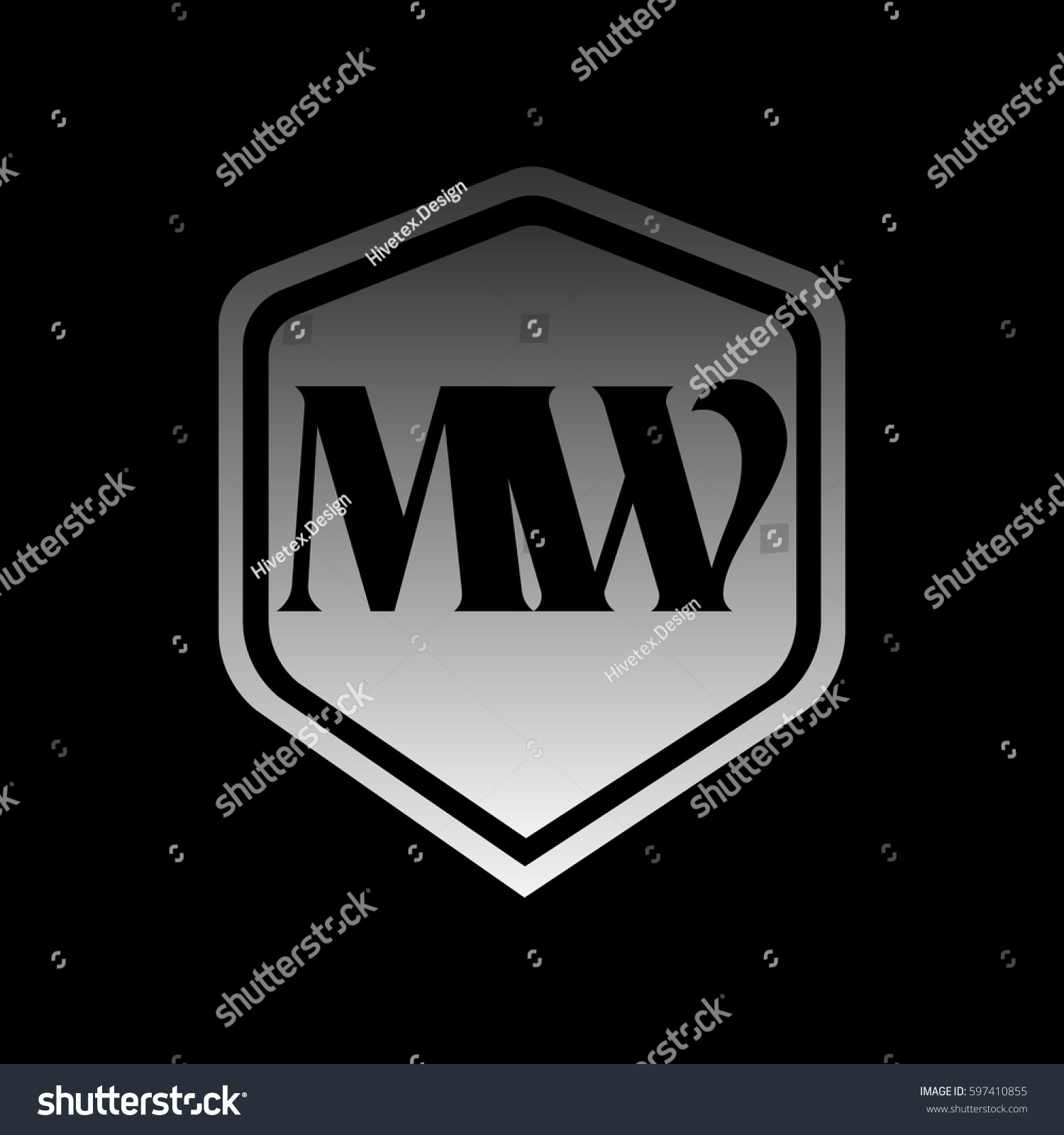 Mw Logo Stock Vector (Royalty Free) 597410855
