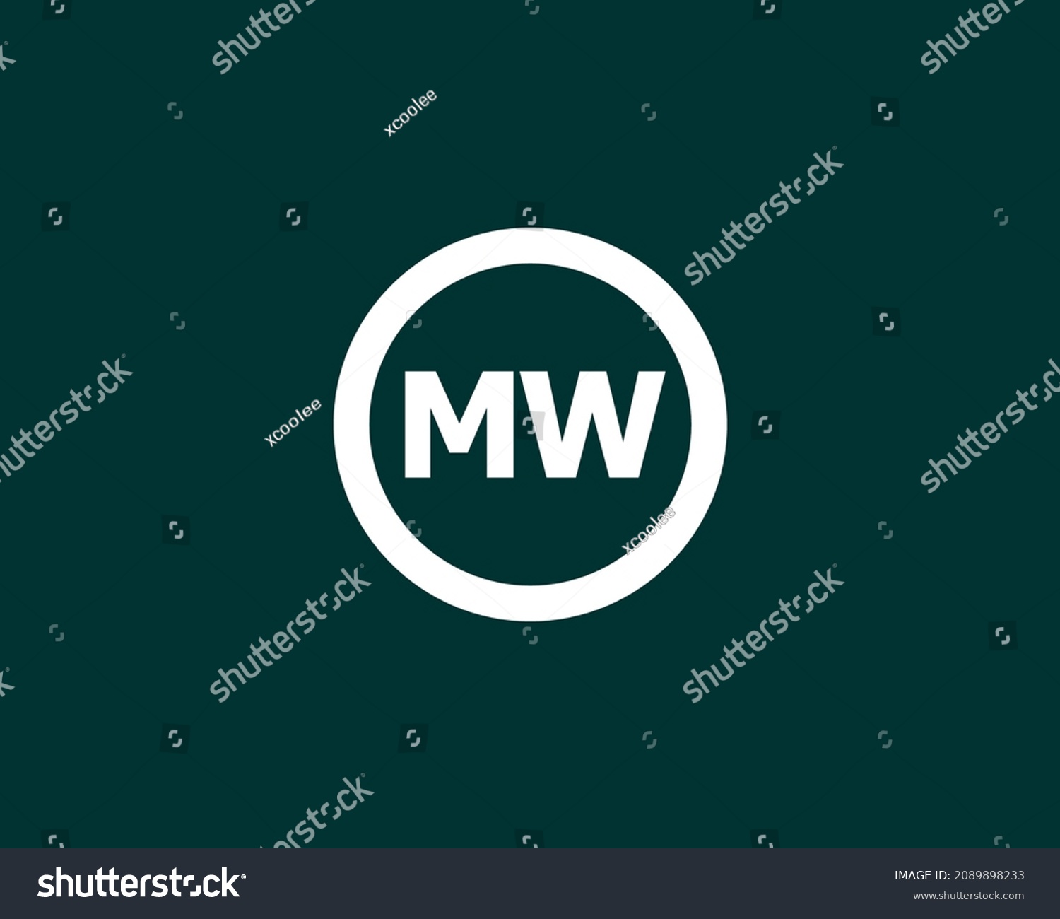 Mw Logo Design Vector Template Stock Vector (Royalty Free) 2089898233 ...