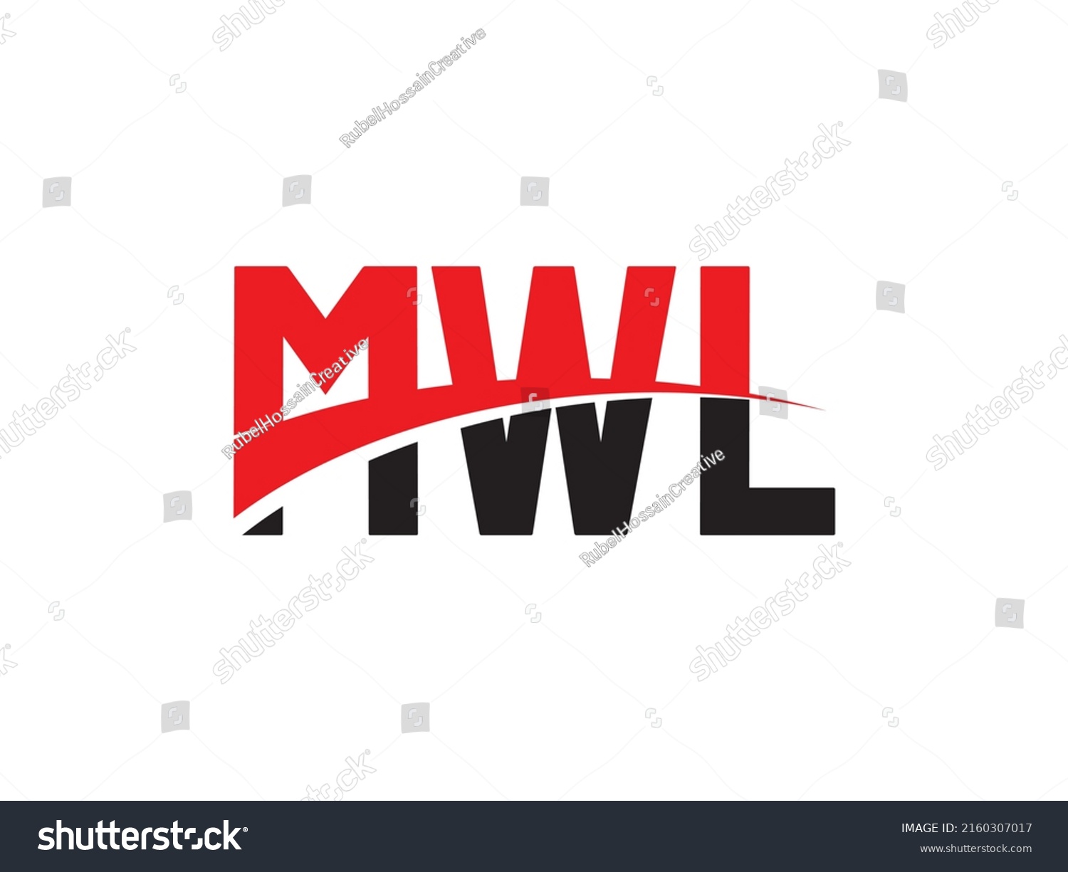 Mwl Letter Initial Logo Design Vector Stock Vector (Royalty Free ...