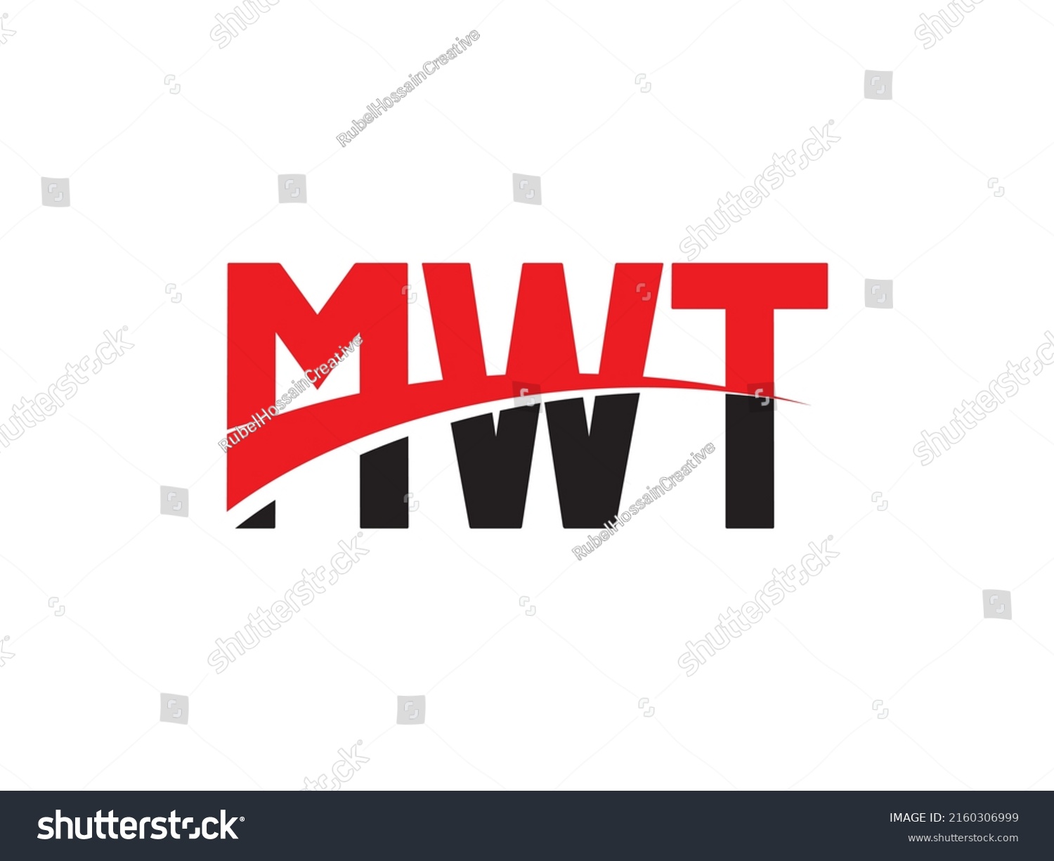 Mwt Letter Initial Logo Design Vector Stock Vector (Royalty Free ...