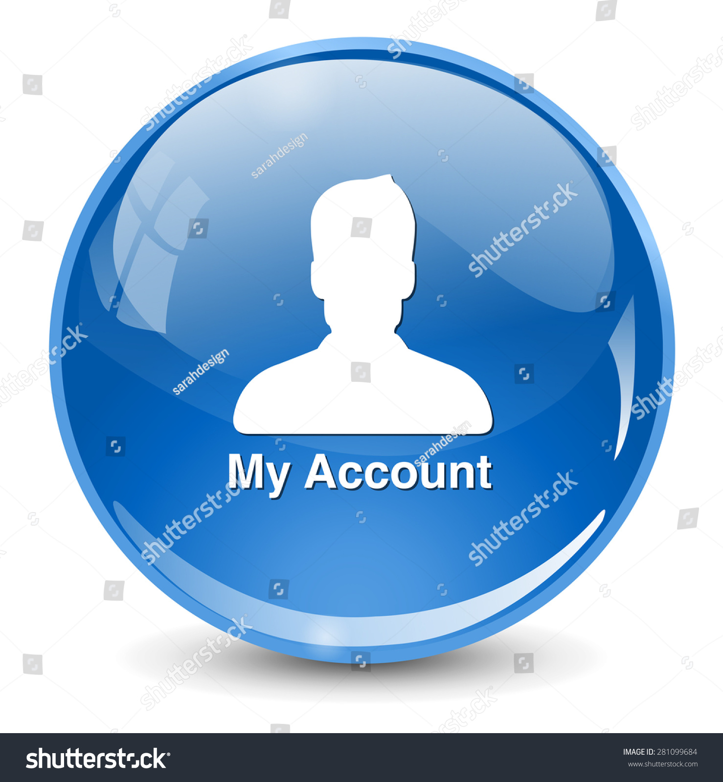 My Account Icon Stock Vector (Royalty Free) 281099684