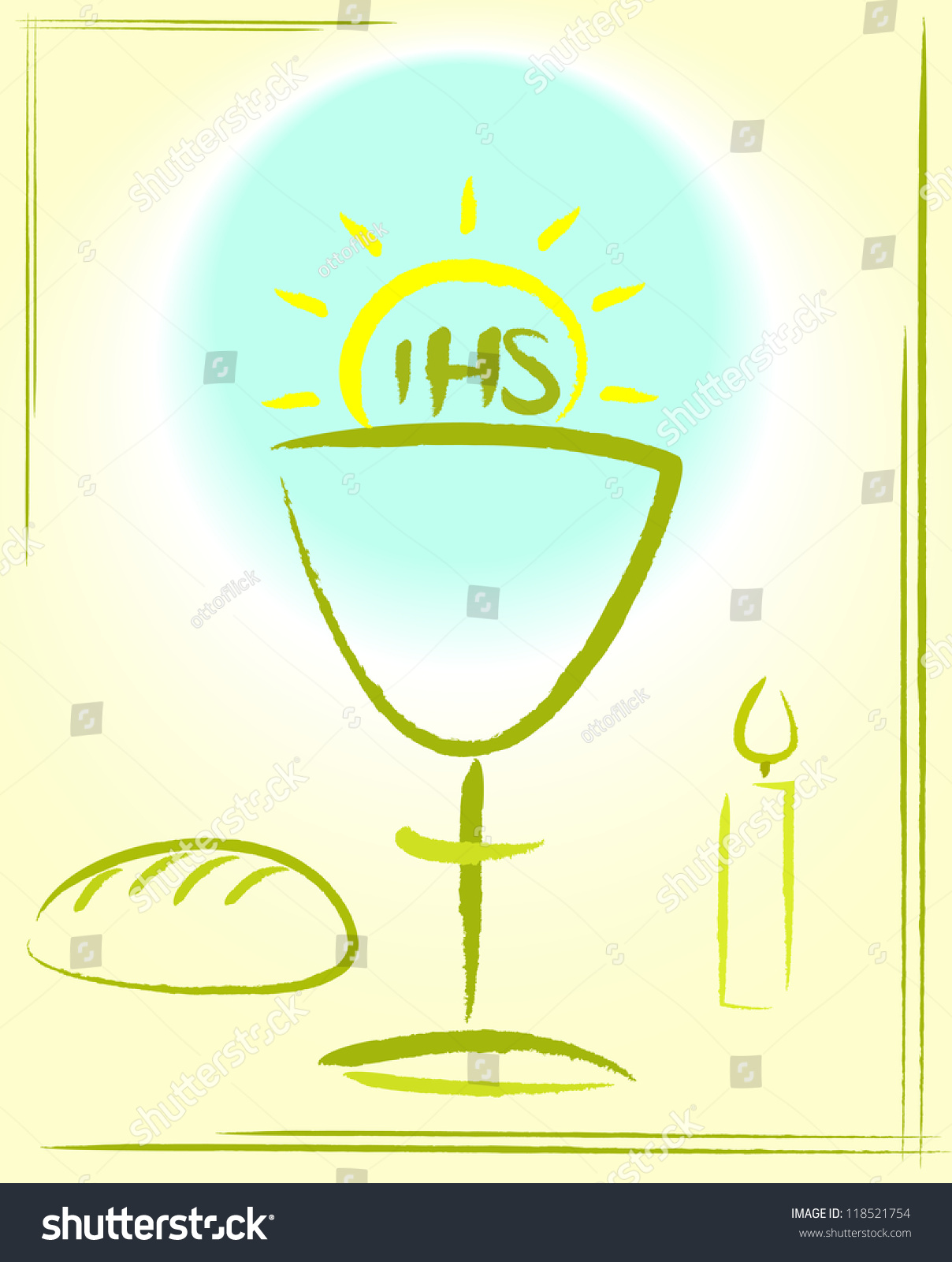 My First Holy Communion Background Stock Vector (Royalty Free ...