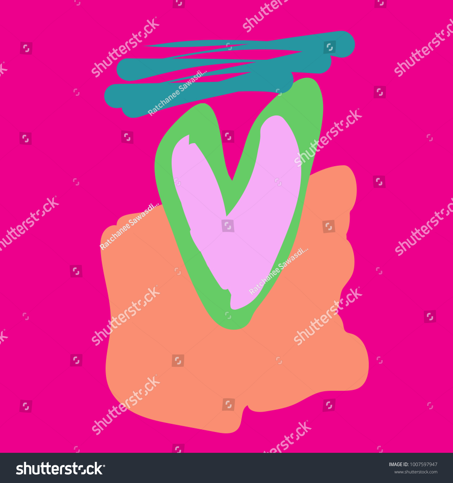 My Heart Logo Vector Stock Vector (Royalty Free) 1007597947