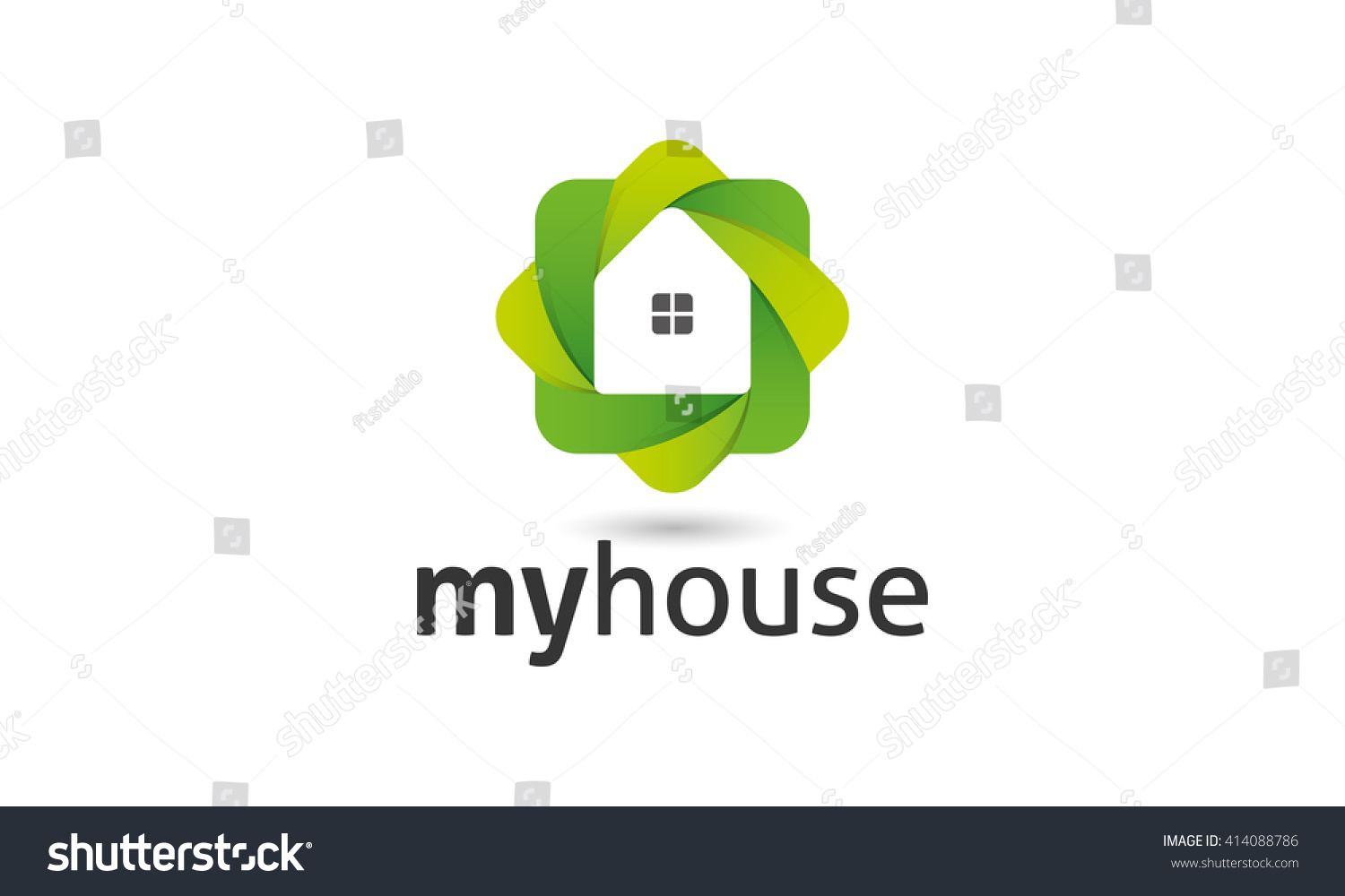 My House Logo Stock Vector (Royalty Free) 414088786 | Shutterstock