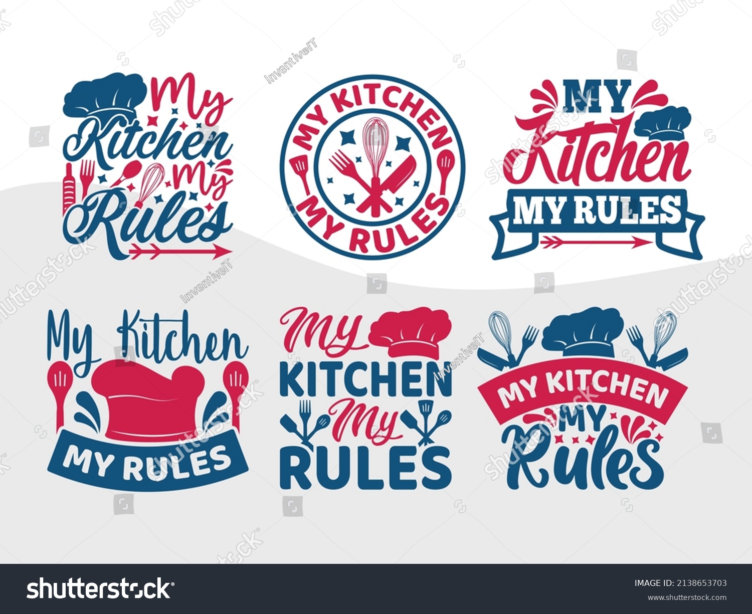 My Kitchen My Rules Printable Vector Stock Vector (Royalty Free ...