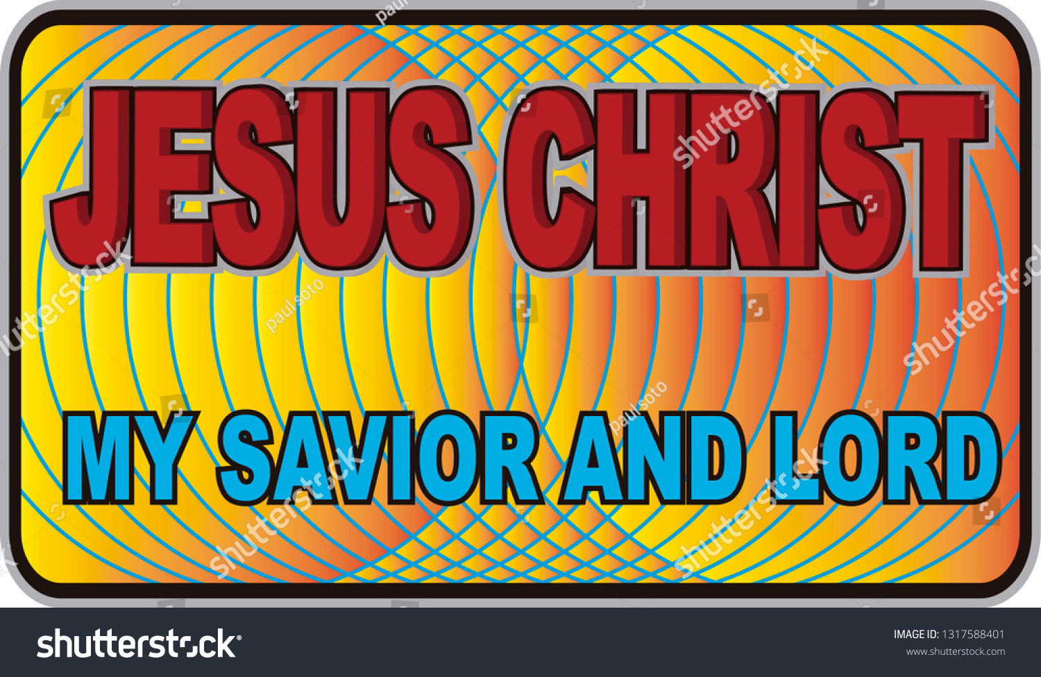 My Salvation Vector Illustration Stock Vector (Royalty Free) 1317588401