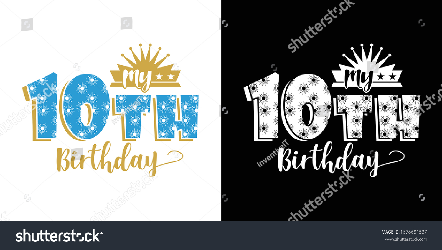My 10th Birthday Printable Vector Illustration: Vector có sẵn (miễn phí ...