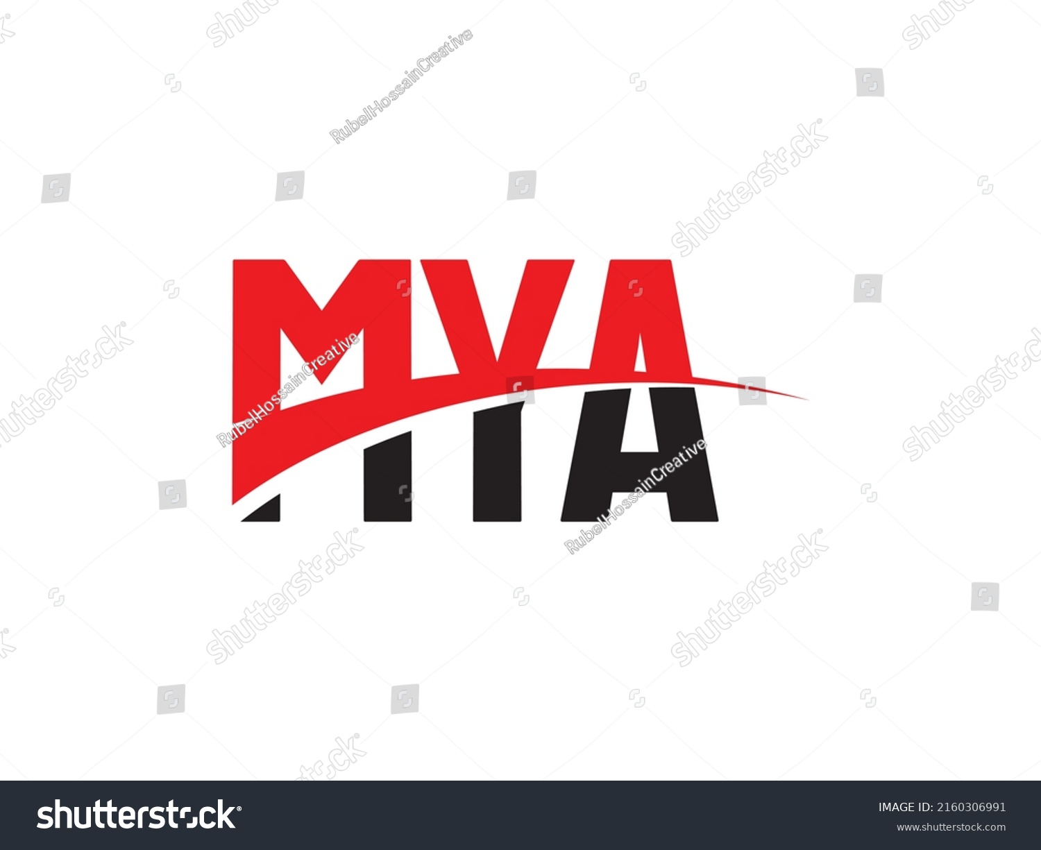 Mya Letter Initial Logo Design Vector Stock Vector (Royalty Free ...